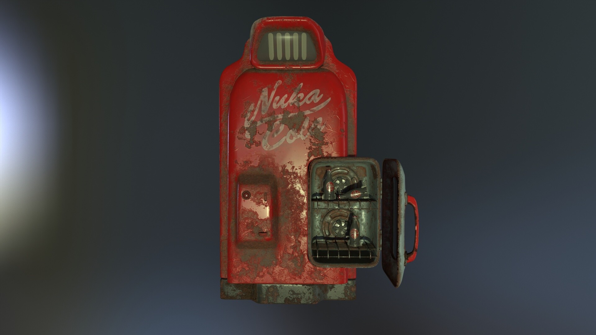 Artstation Fallout 4 Nuka Cola Vending Machine