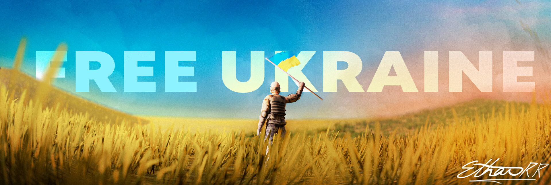 ArtStation - 'FREE UKRAINE' POSTER