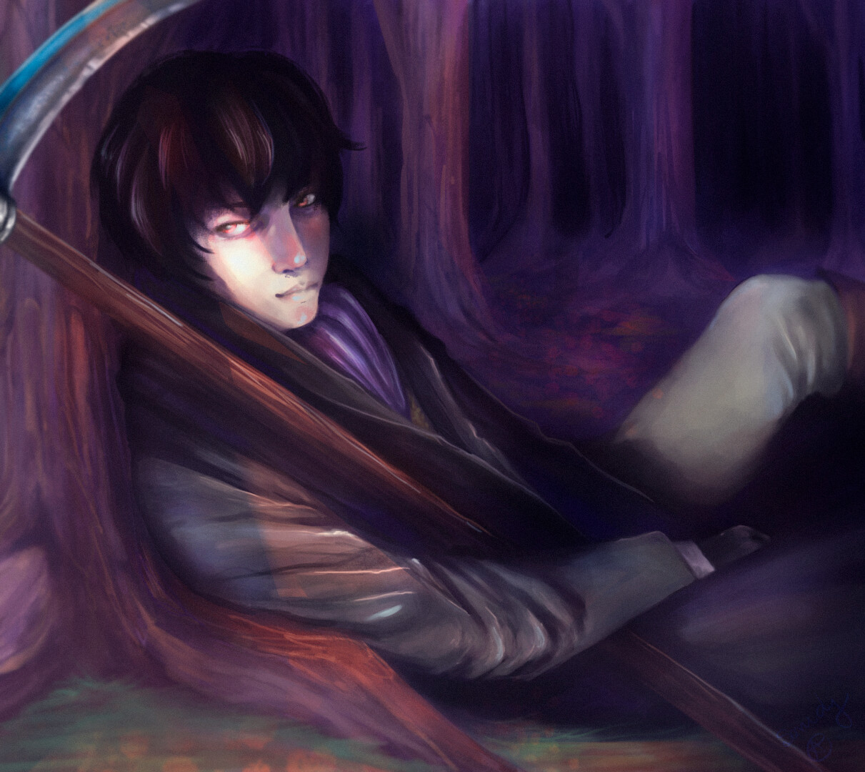 Anime Guy With A Scythe