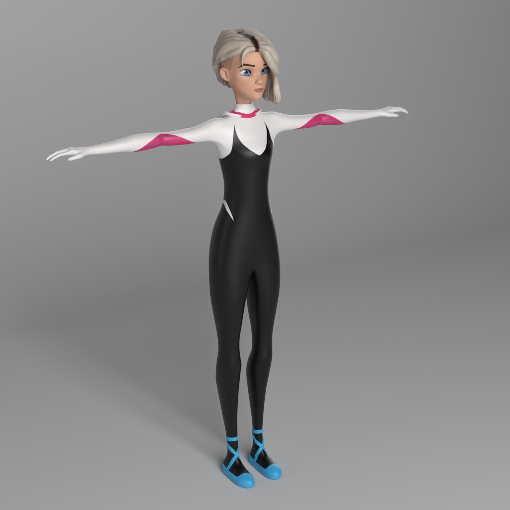 Artstation Spider Gwen Rig Wip