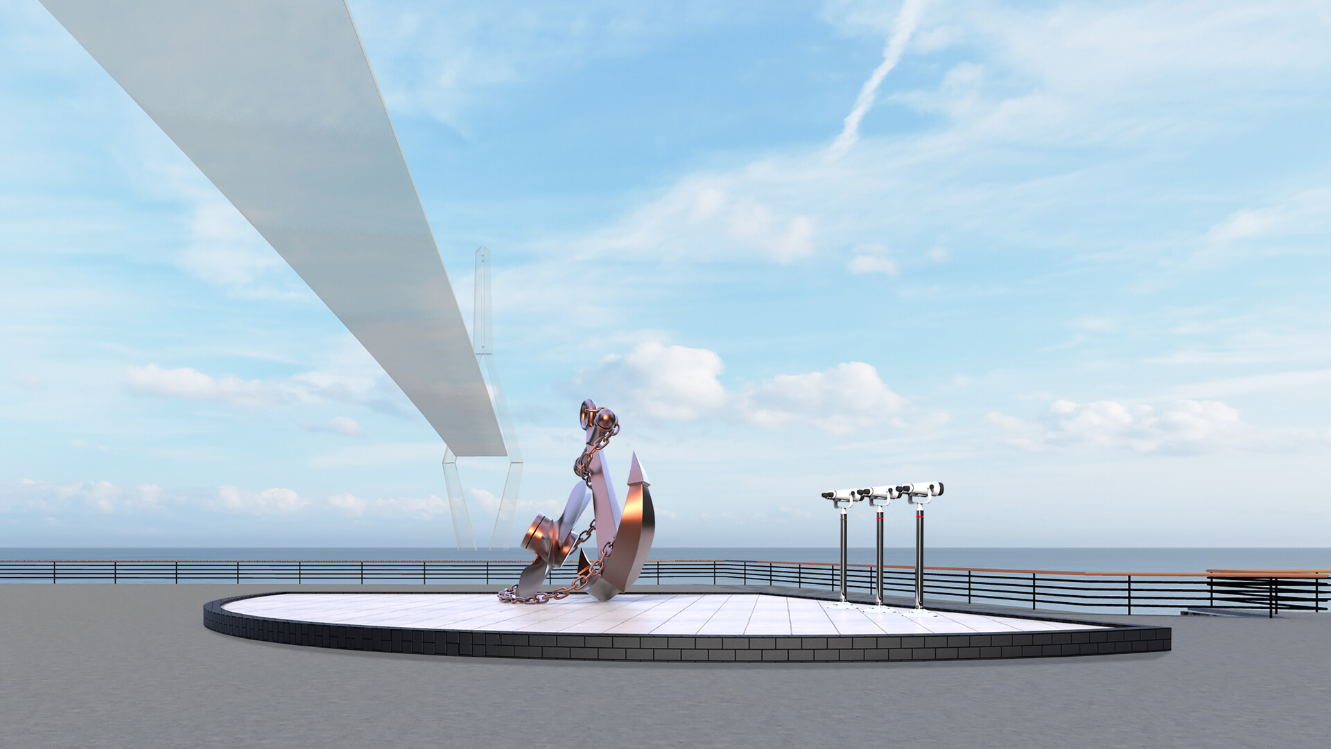 Heuk Kell - Structure with anchor, propella, chain