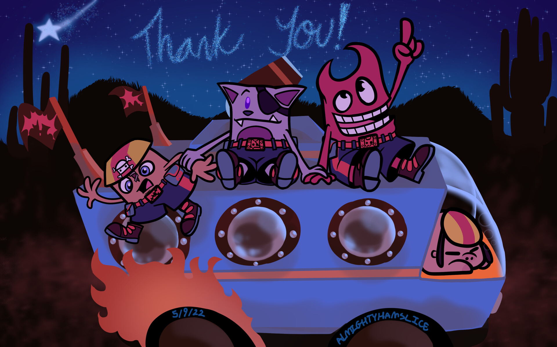 Ivy Gehman - Various Team Smithereen Drawings