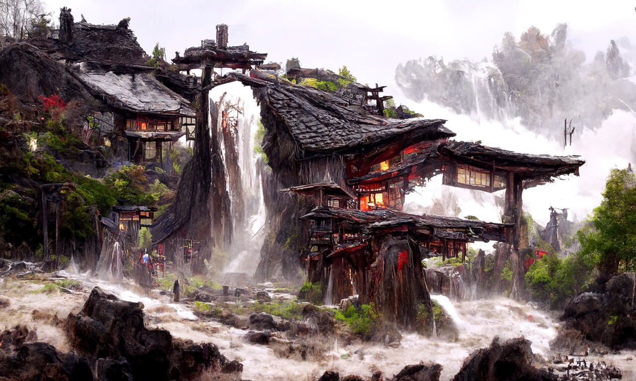 ArtStation - Samurai Village Ruins