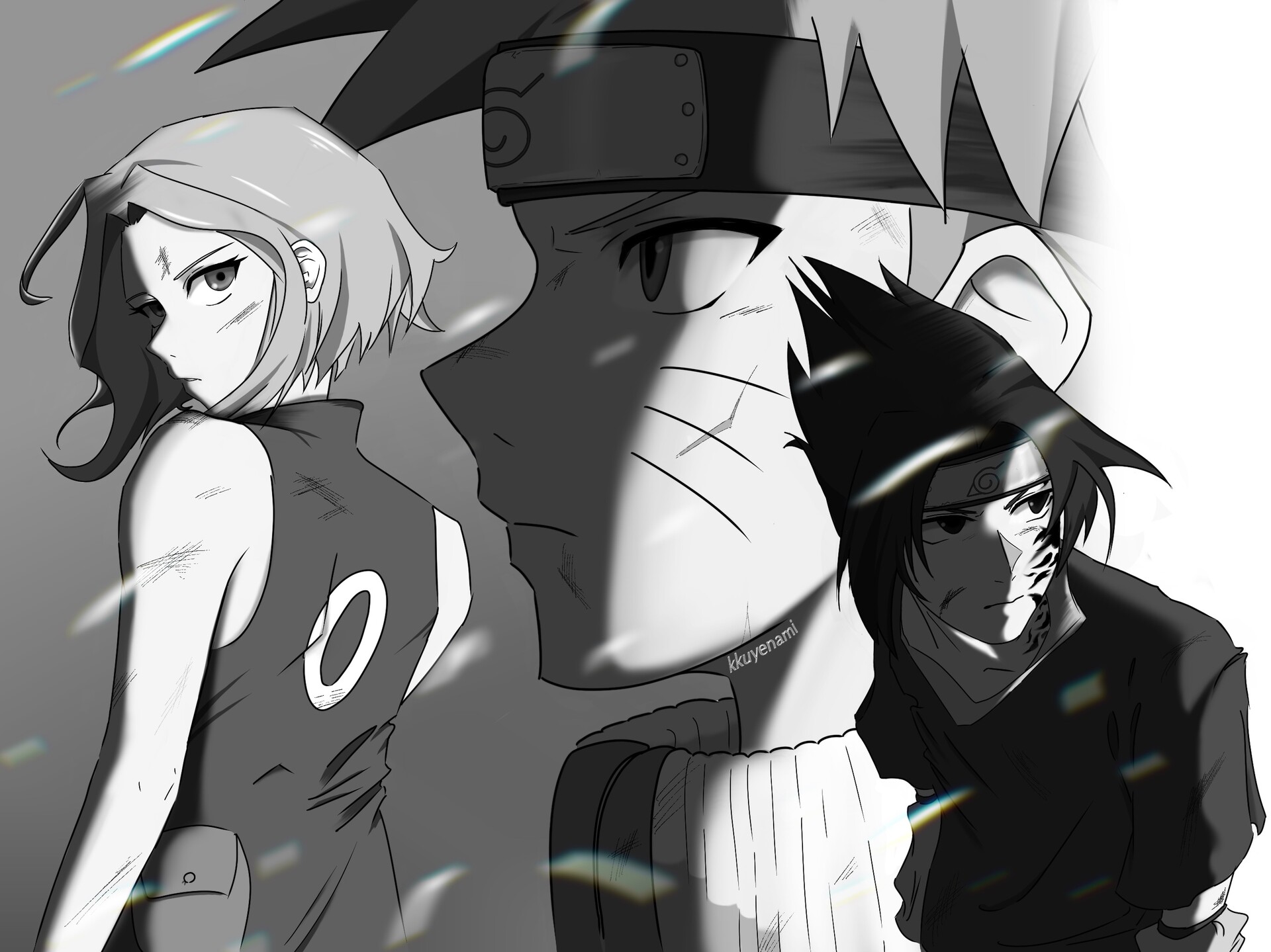 ArtStation - team 7 - chunin exam