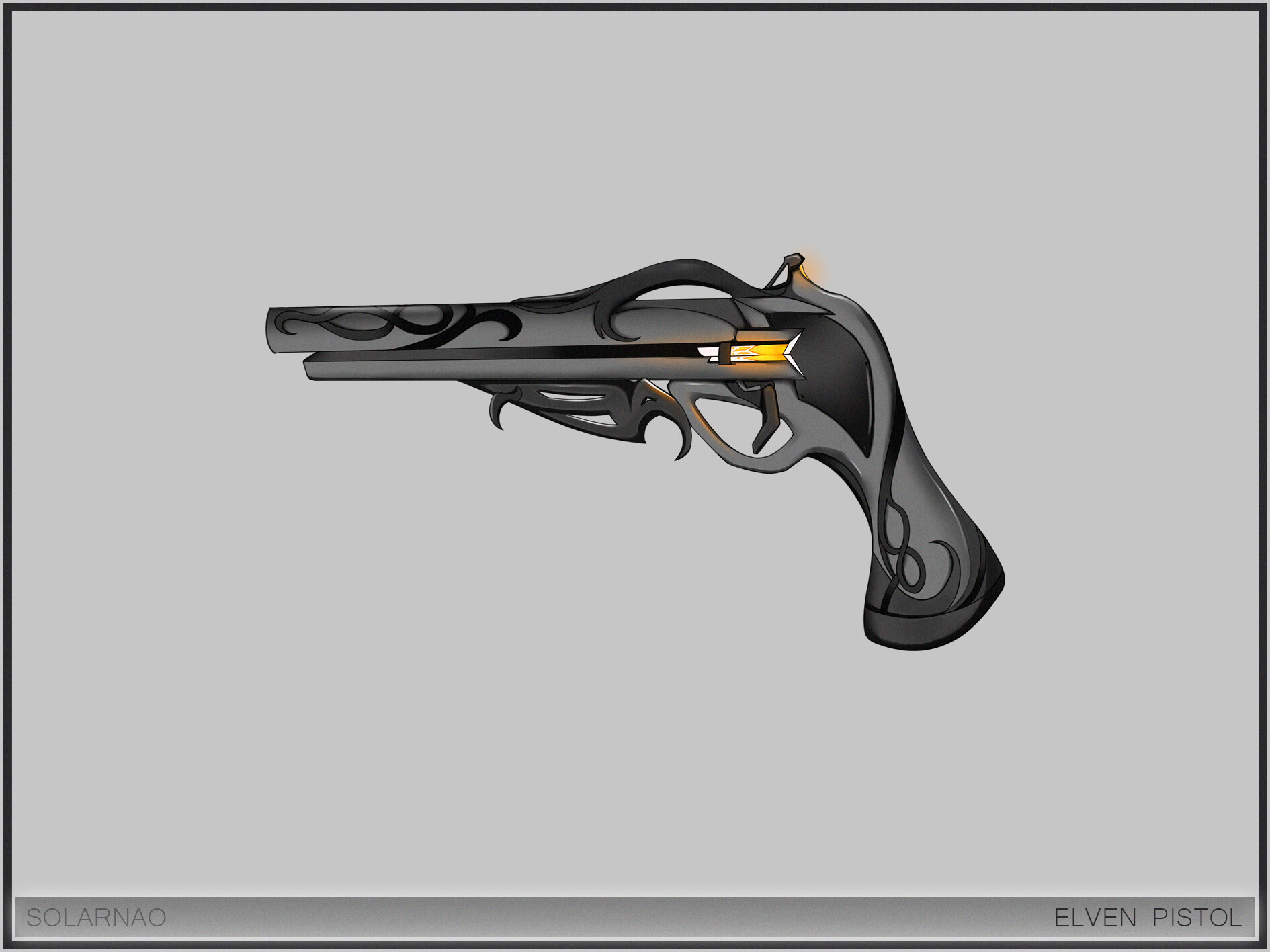 ArtStation - Create Worlds: Concept Artist Project [Elf Weapon]