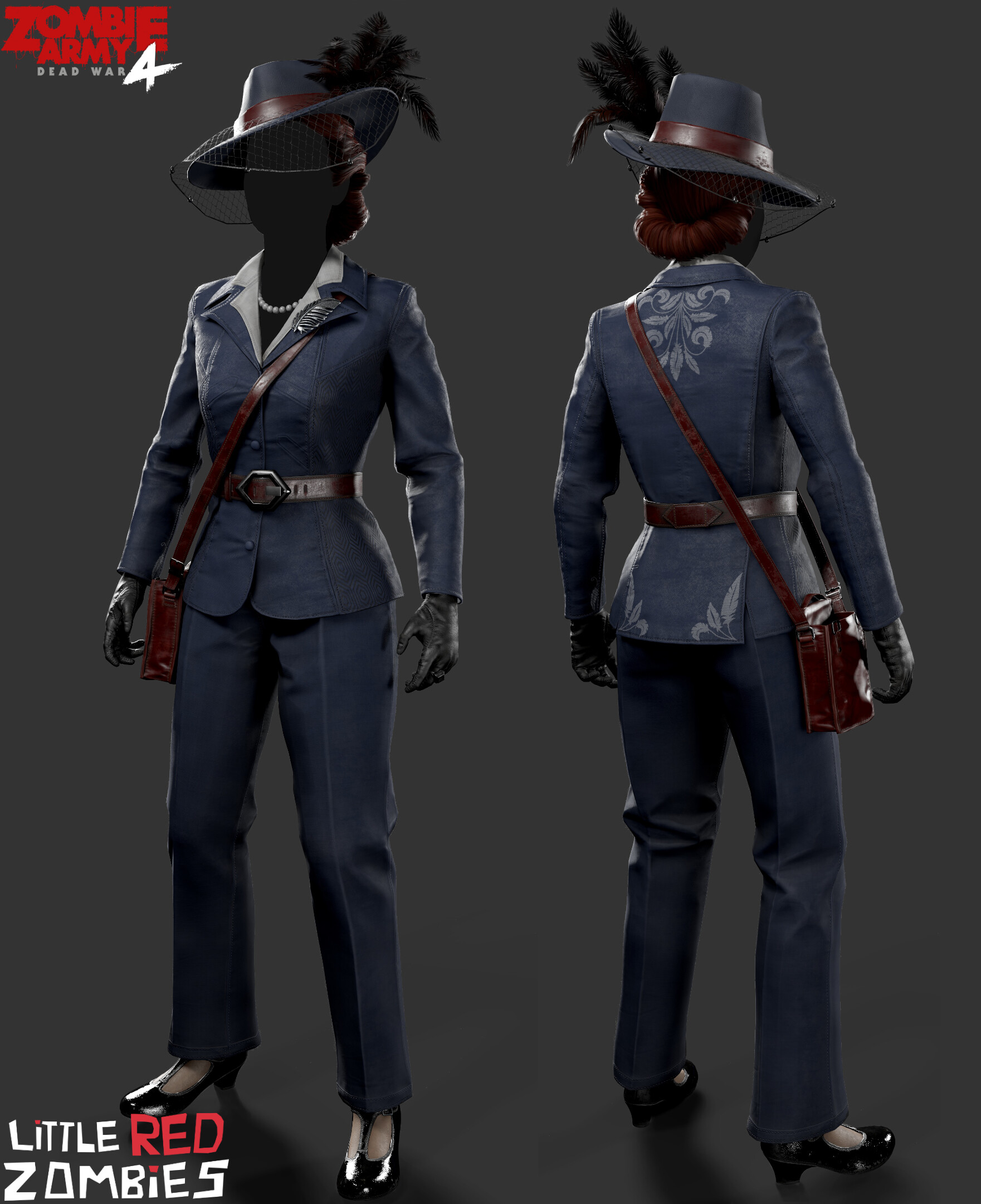 LITTLE RED ZOMBIES - Marie Lounge Singer Skin - Zombie Army 4