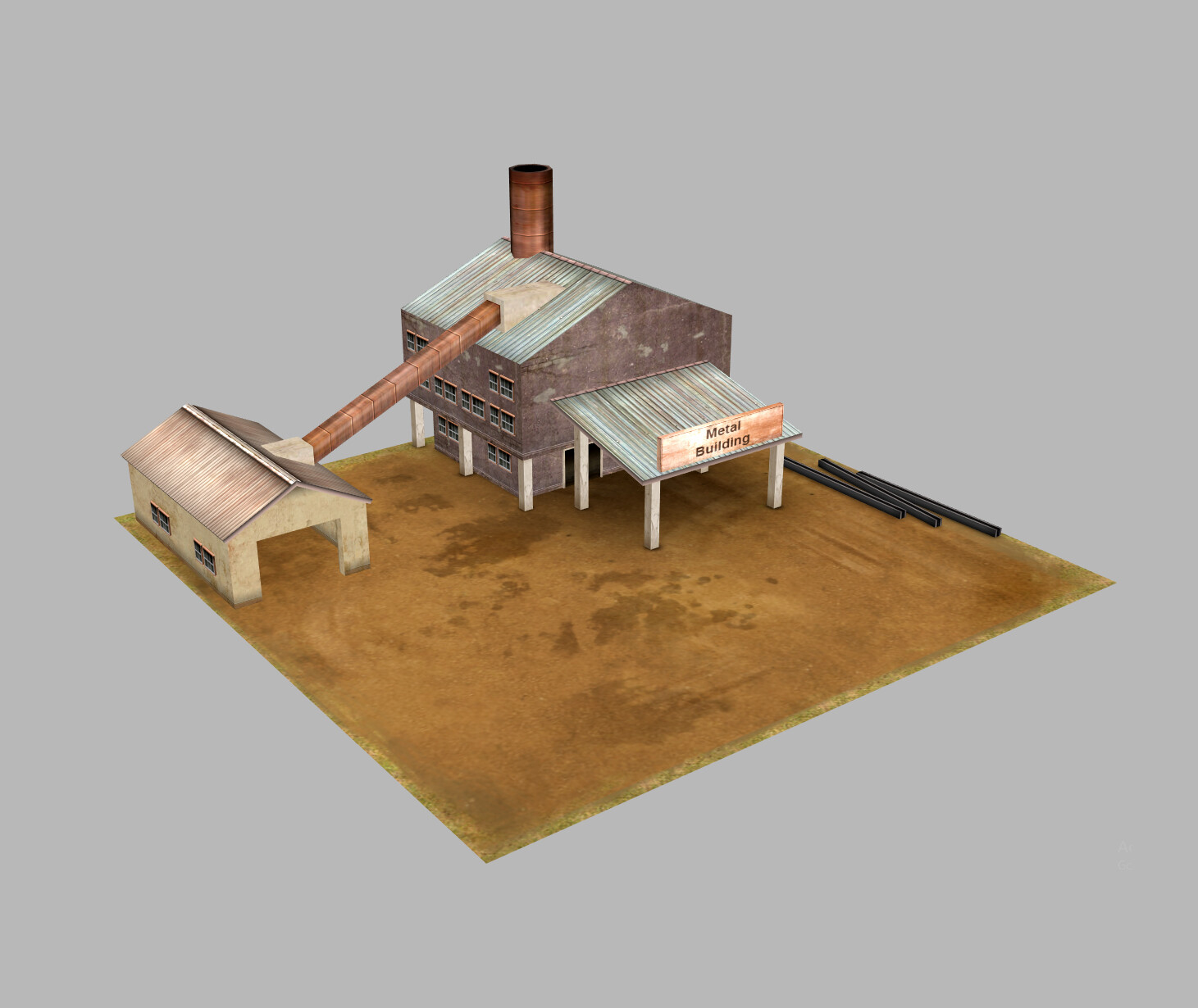 ArtStation - Metal Factory Game Art