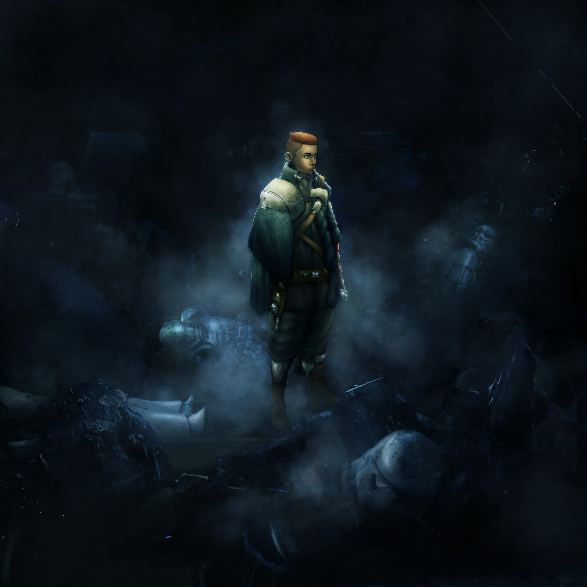 ArtStation - Afro Jedi, fallen