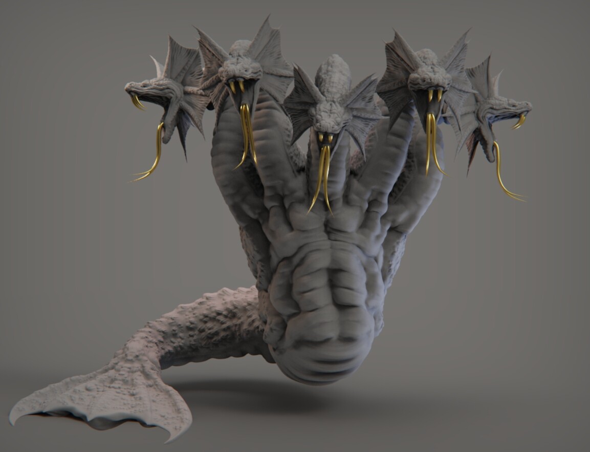 ArtStation - Lernean Hydra - Real Time Character