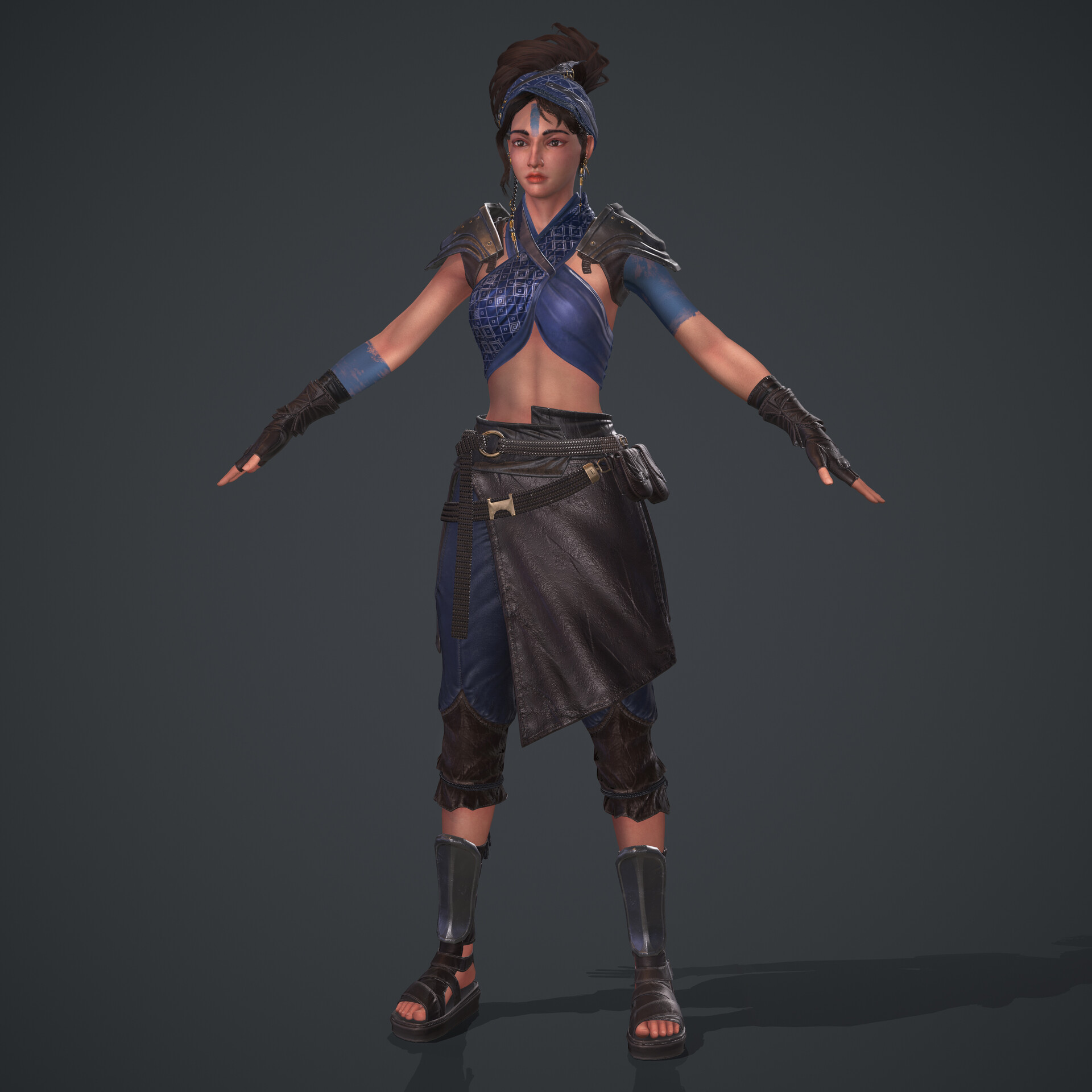 ArtStation - WINGFOX cource. UE4 Real-time Rendering Character