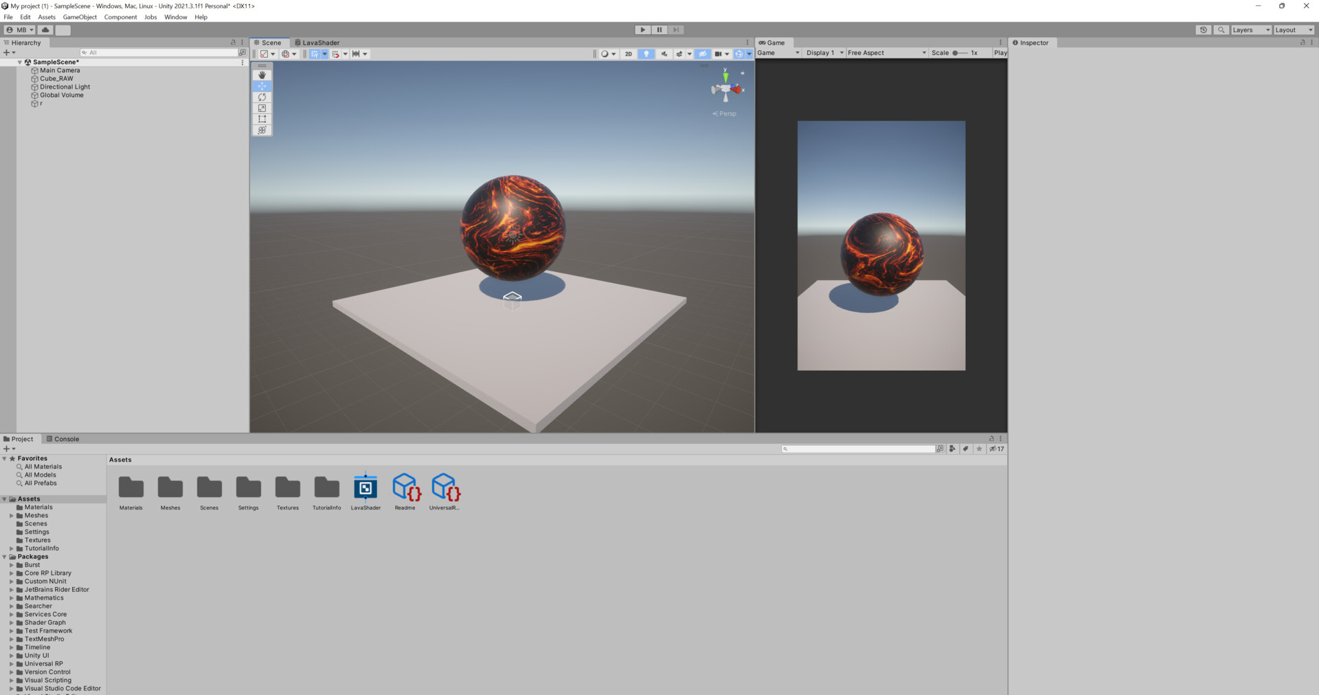 Mark Braasch - Unity Lava Shader + Material