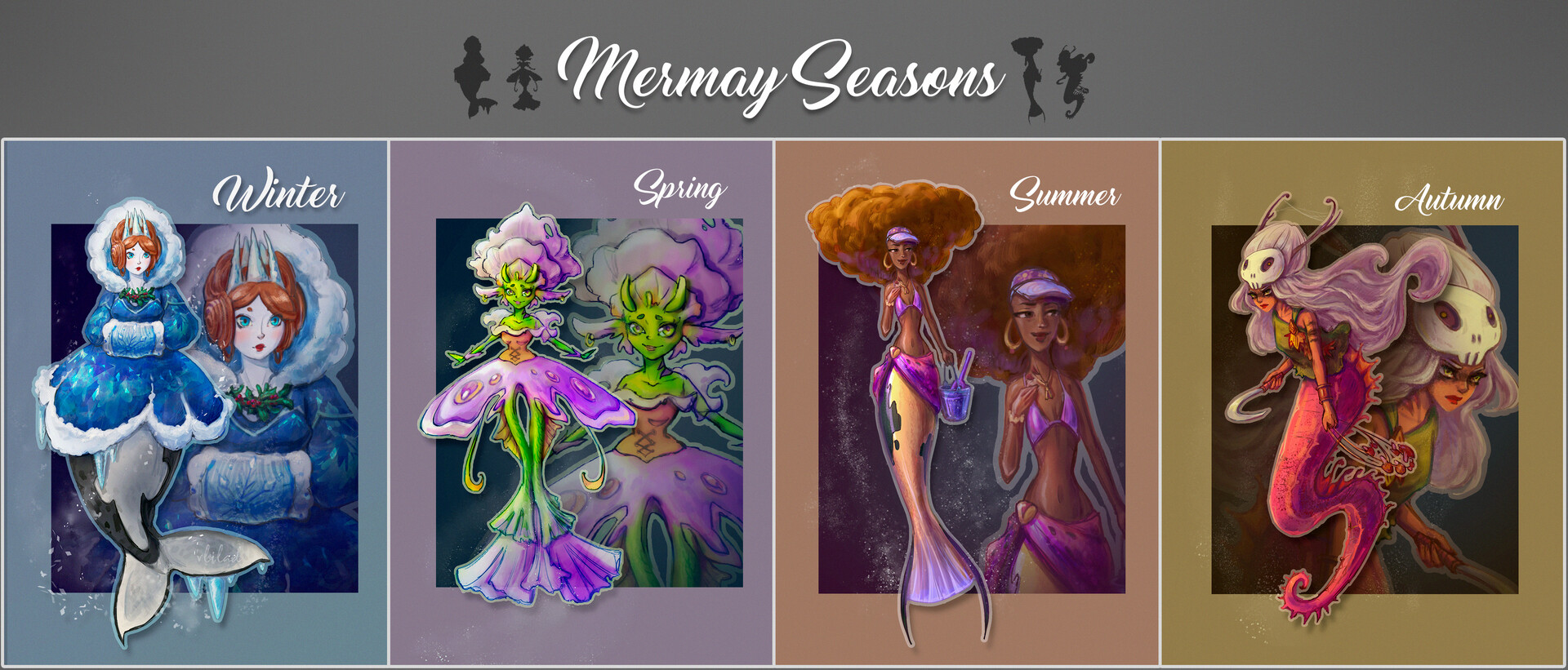 ArtStation - Mermay Seasons Concept art