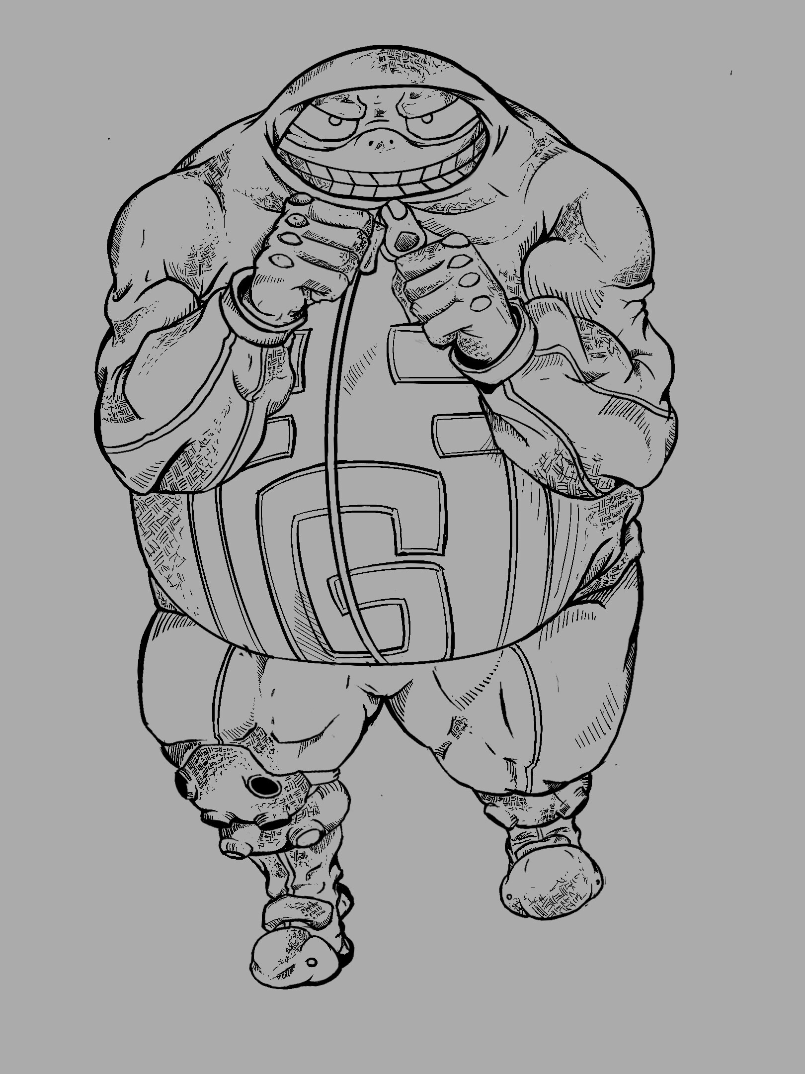 fat guy coloring pages