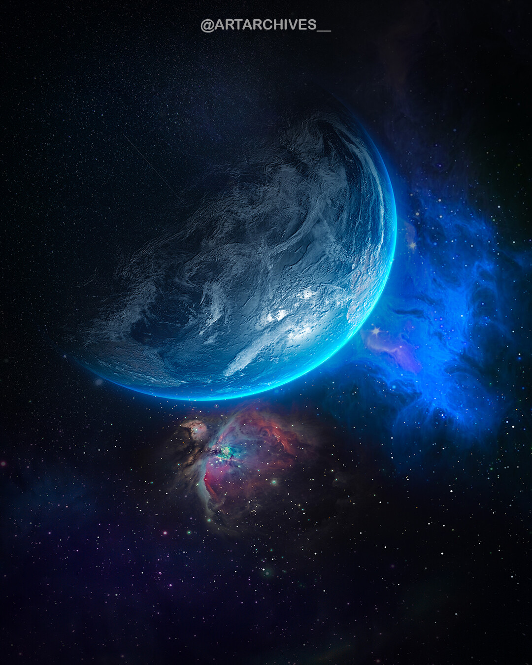 ArtStation - Earth in Space