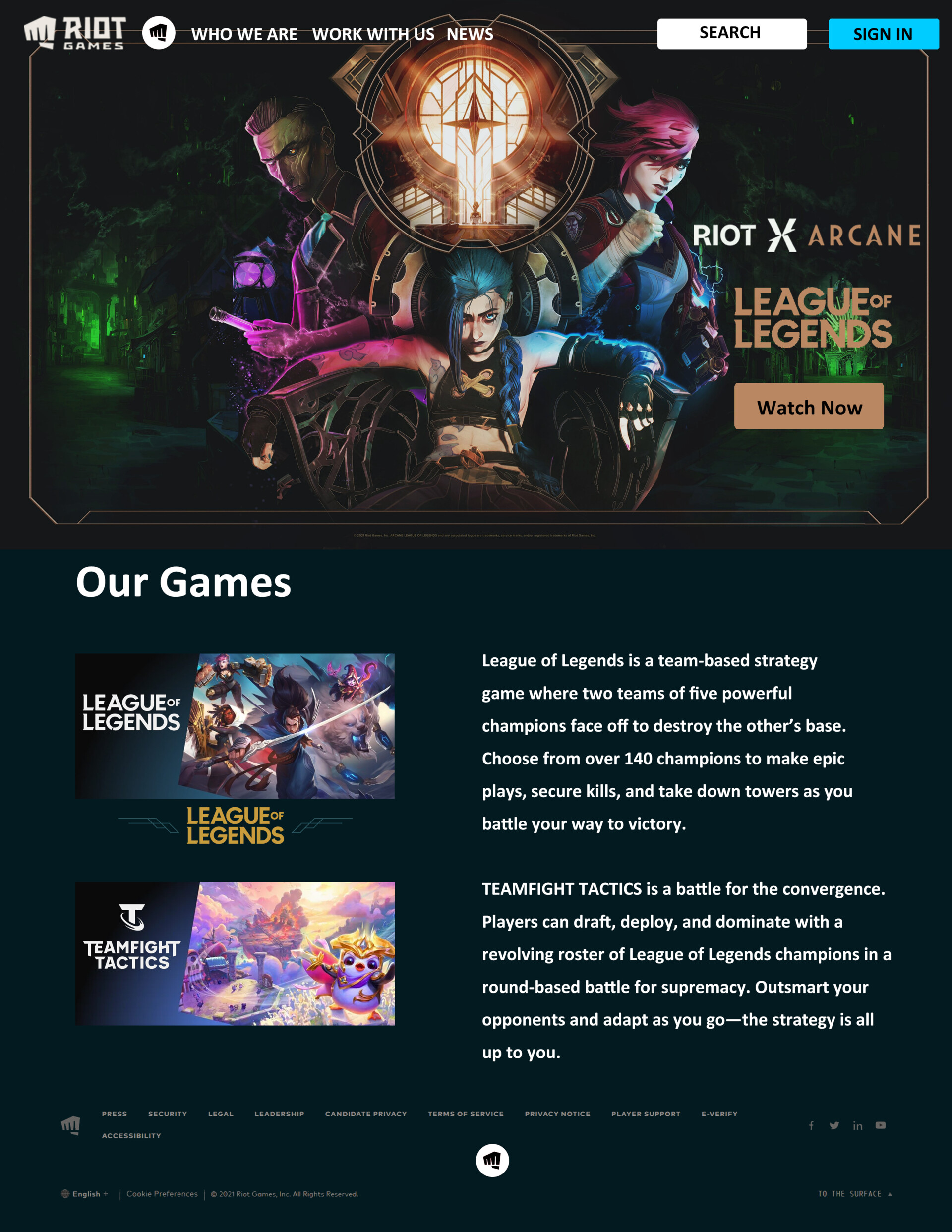 ArtStation - LOL Website Design Remix
