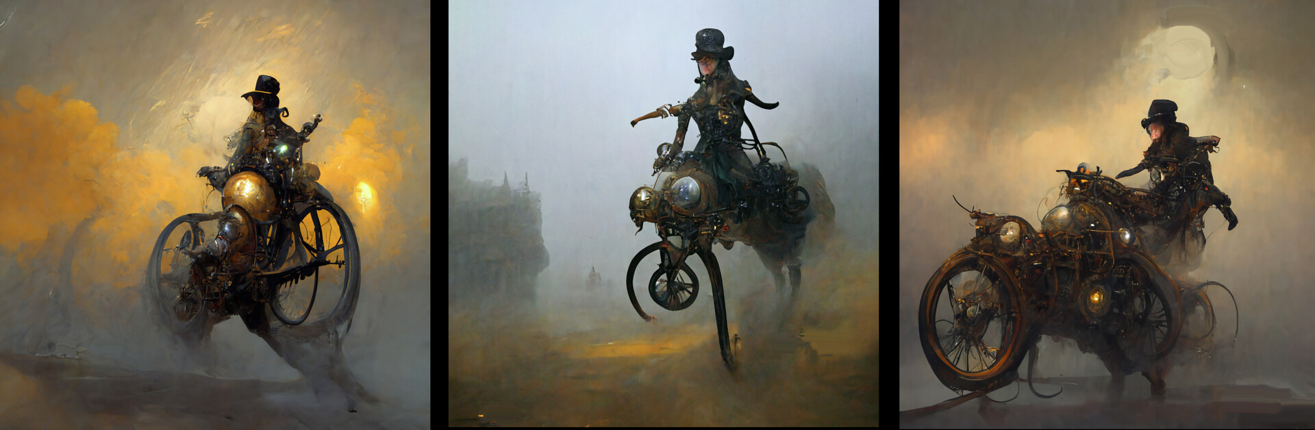 ArtStation - Steampunk riders