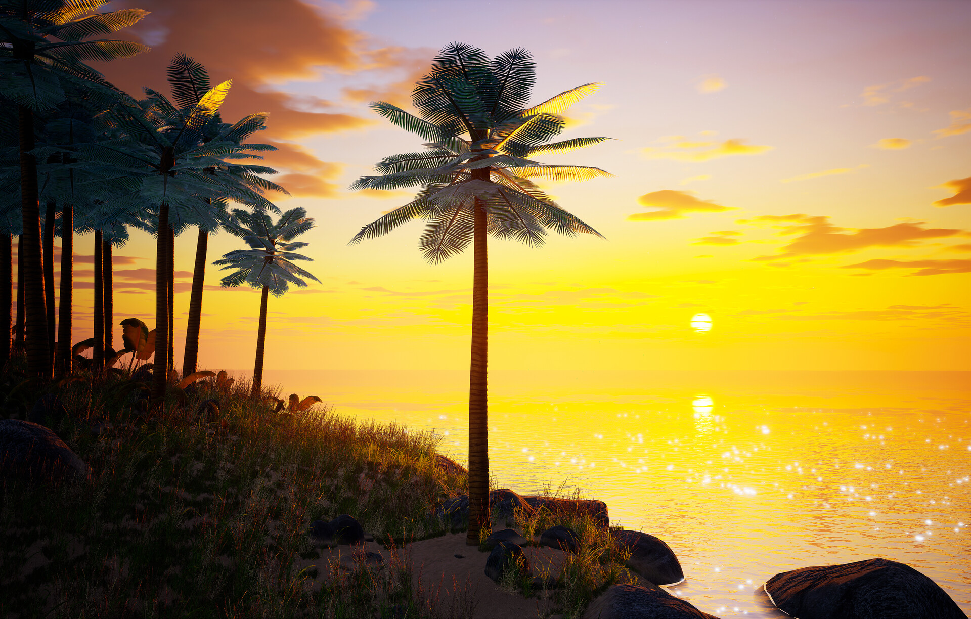 ArtStation - Stylized Palm Tree