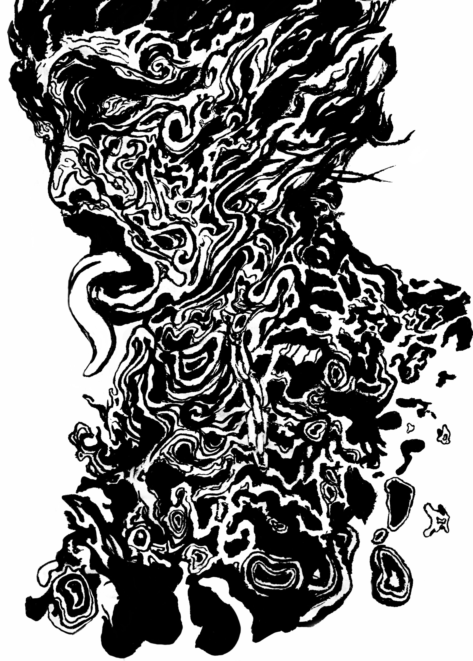 ArtStation - 'Untitled' Flow State Ink Painting 1-3, 2017