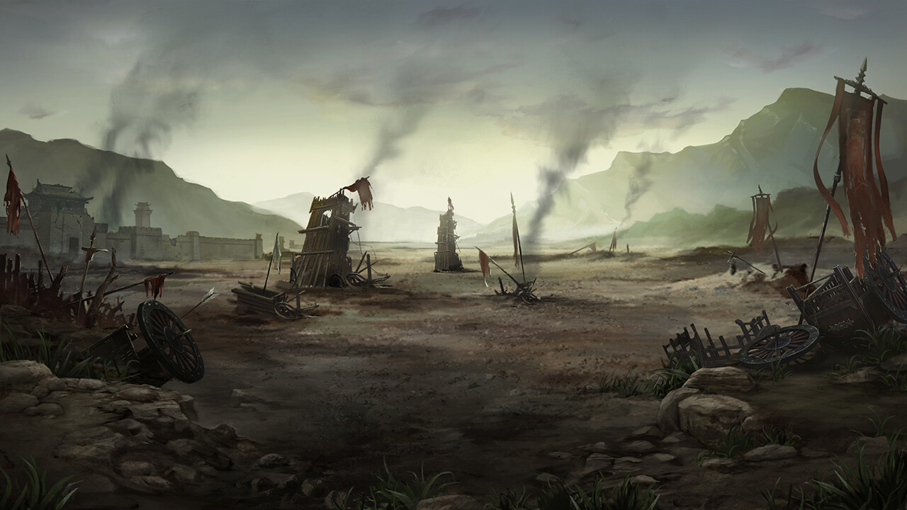 ArtStation - slot machine game: Three Kingdom After siege