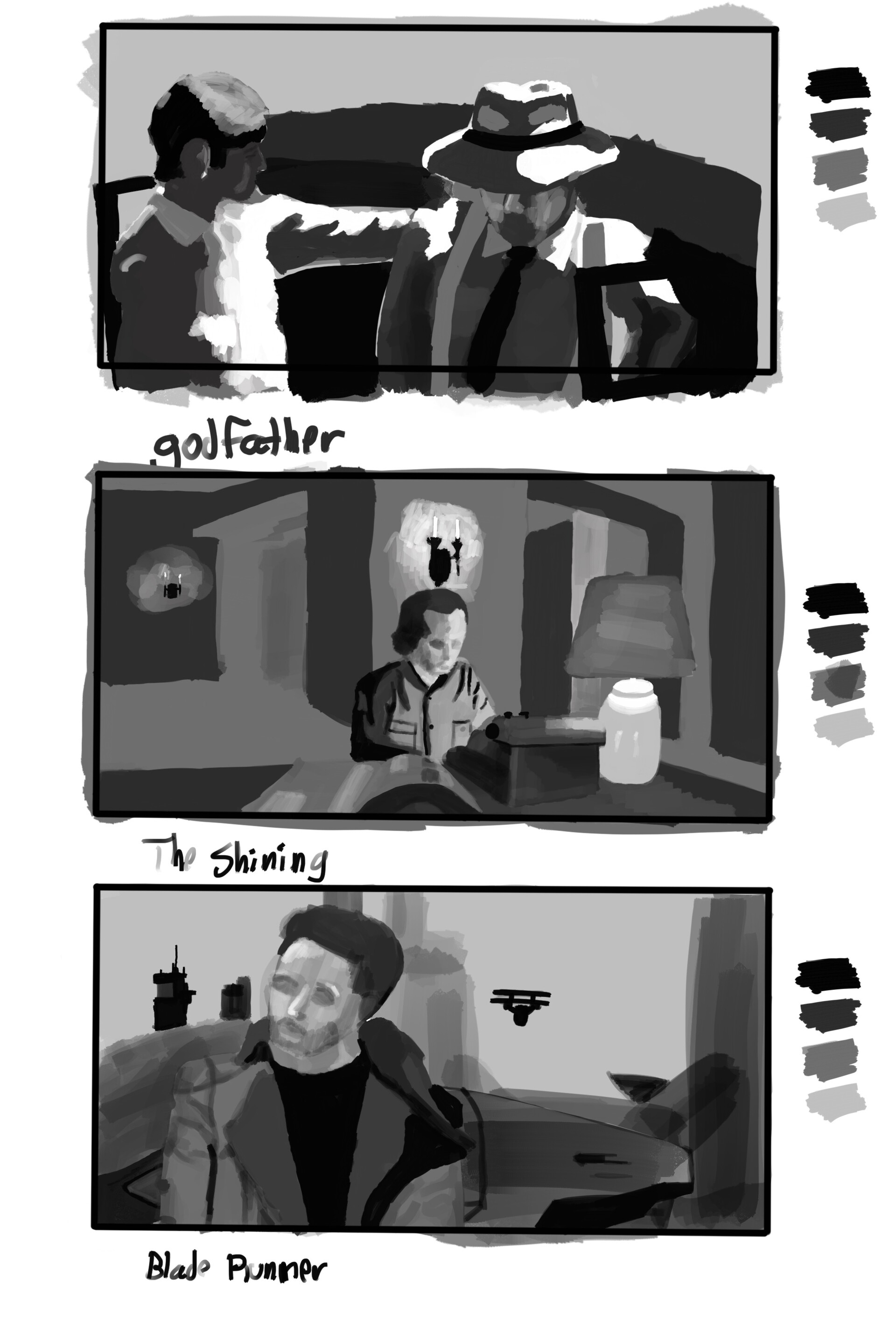 ArtStation - Storyboard tone study