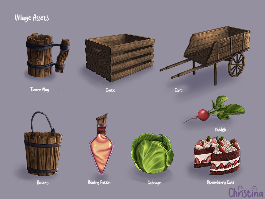 ArtStation - Medieval Village Assets