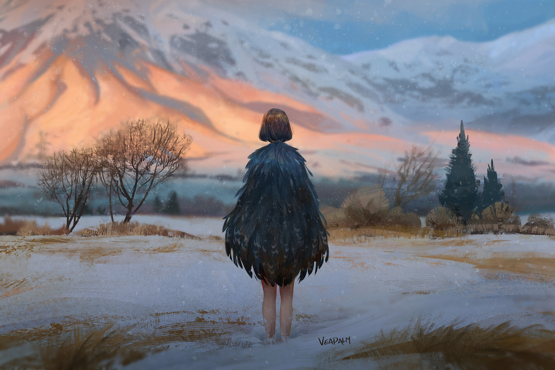 ArtStation - Witch in the Snow