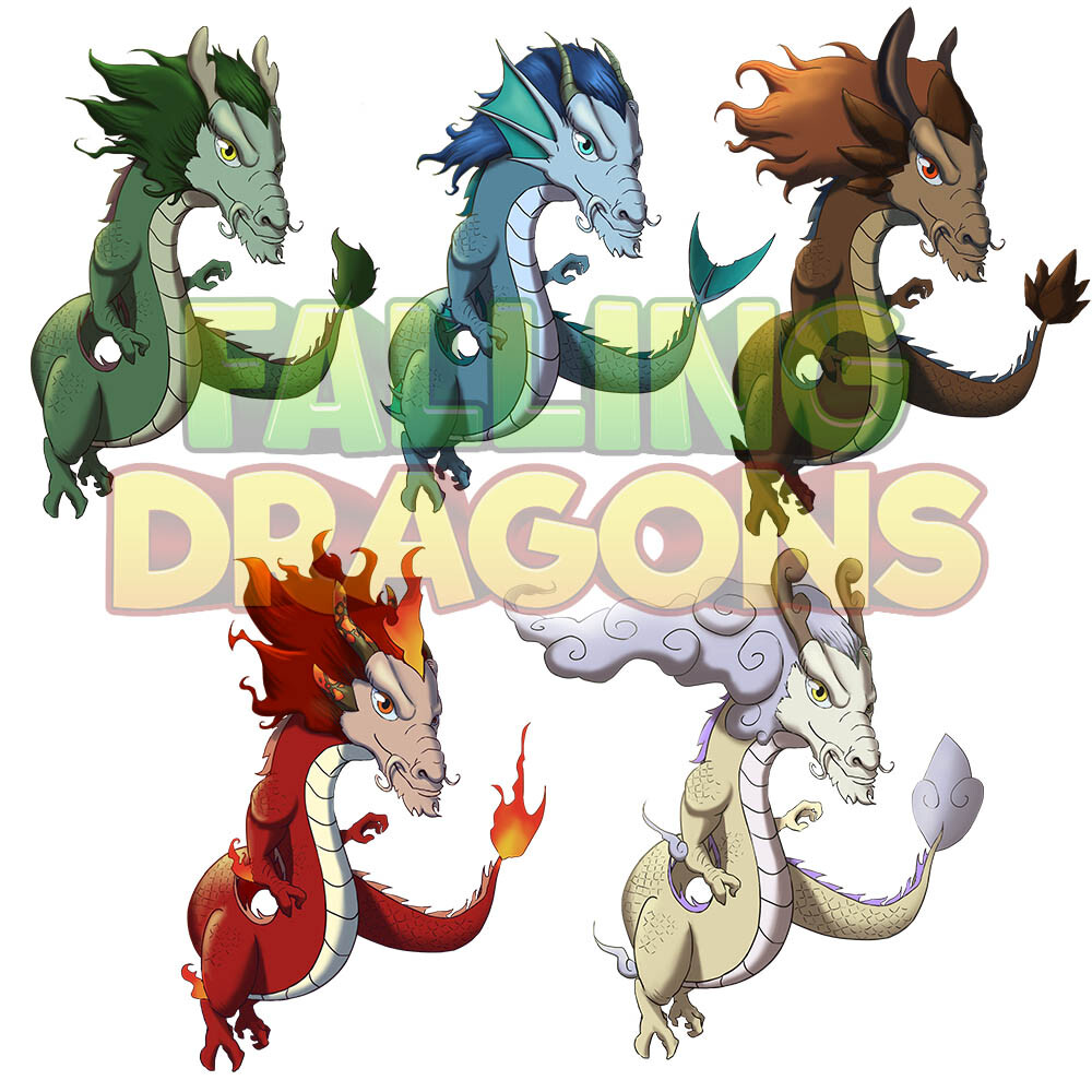 ArtStation - Game - Falling Dragons