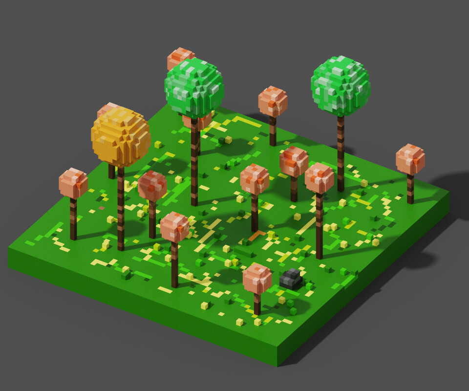 ArtStation - voxel terrain