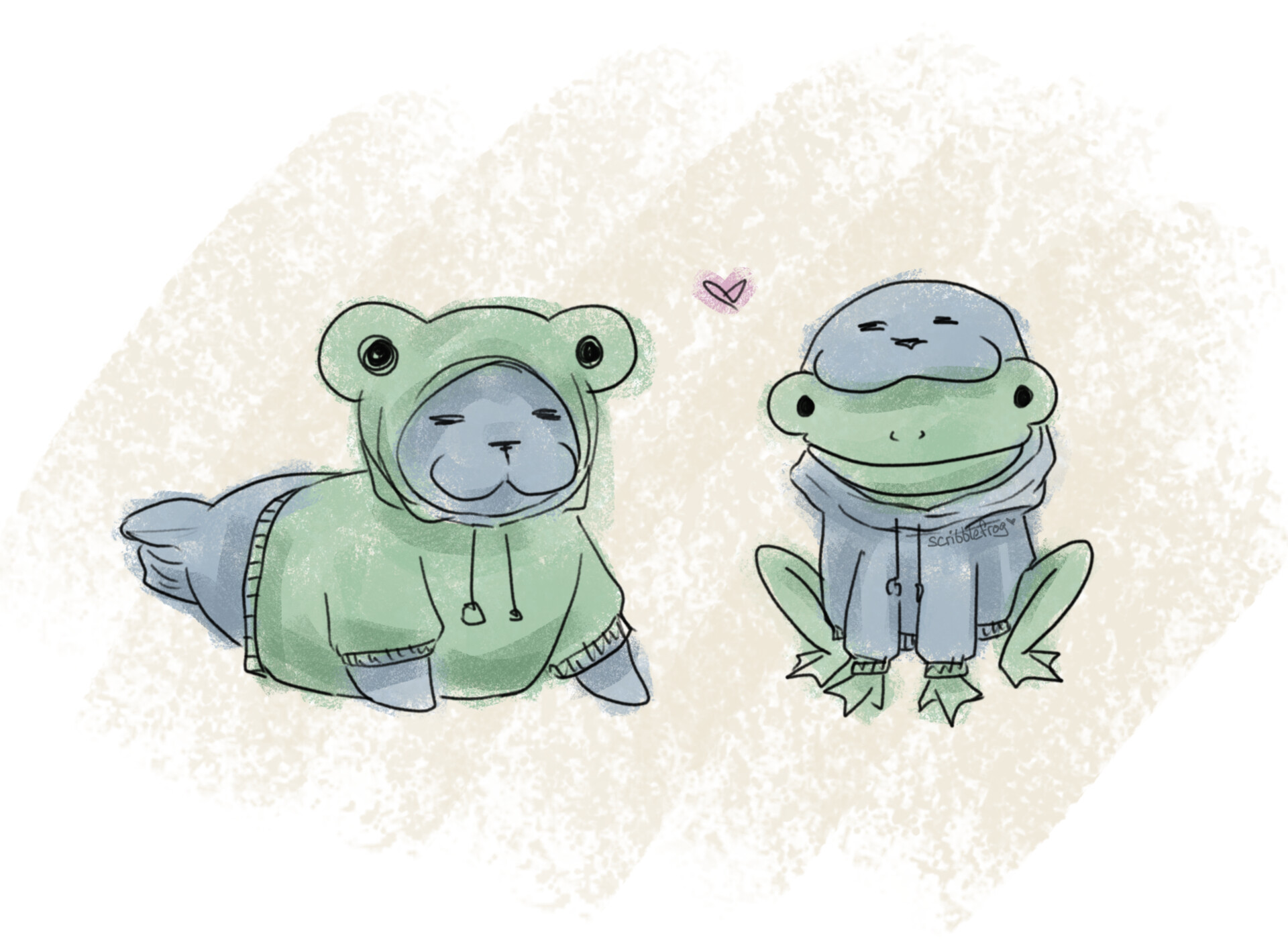 scribblefrog - Selection of Cartoon Illustrations & Textured Work