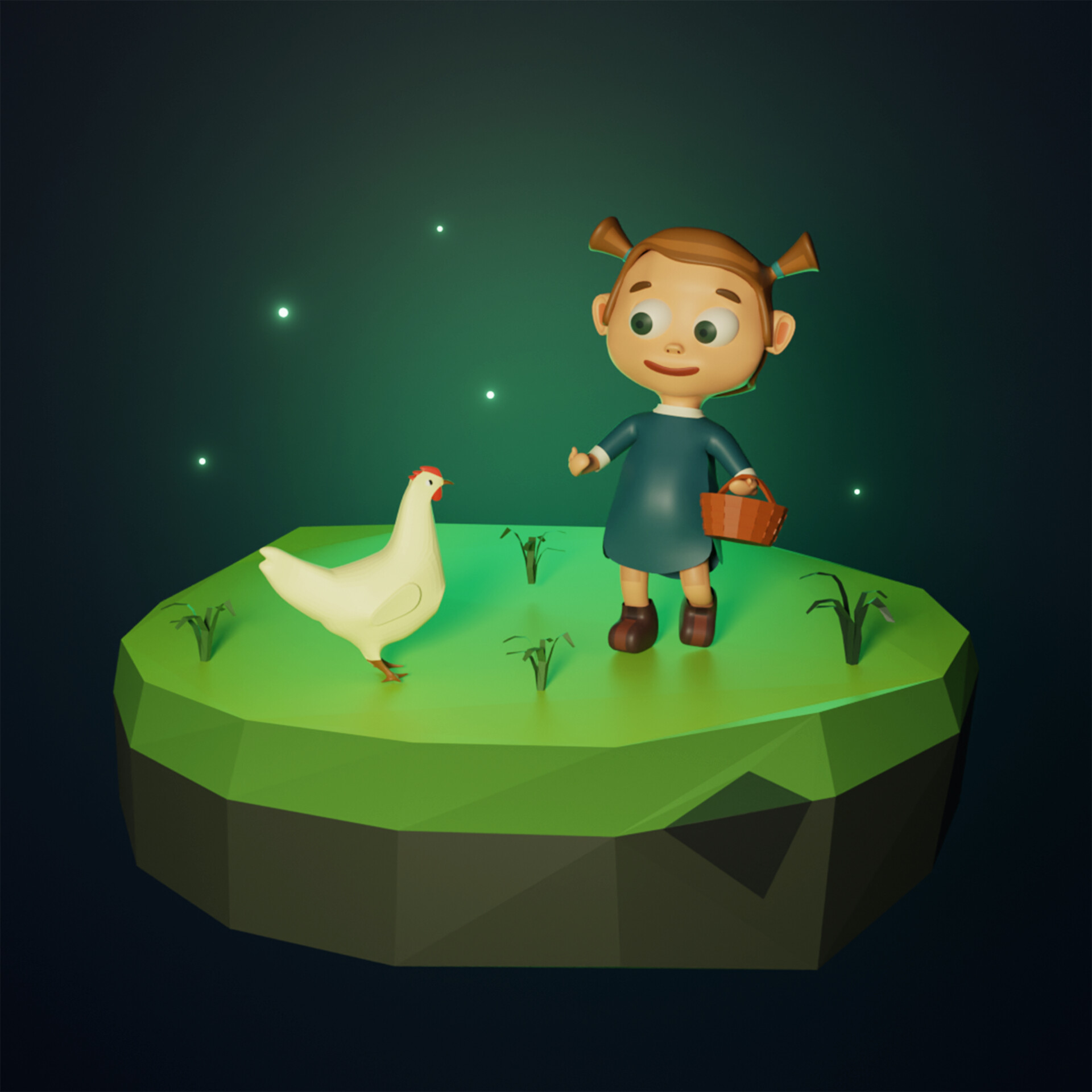 ArtStation - Low Poly Girl