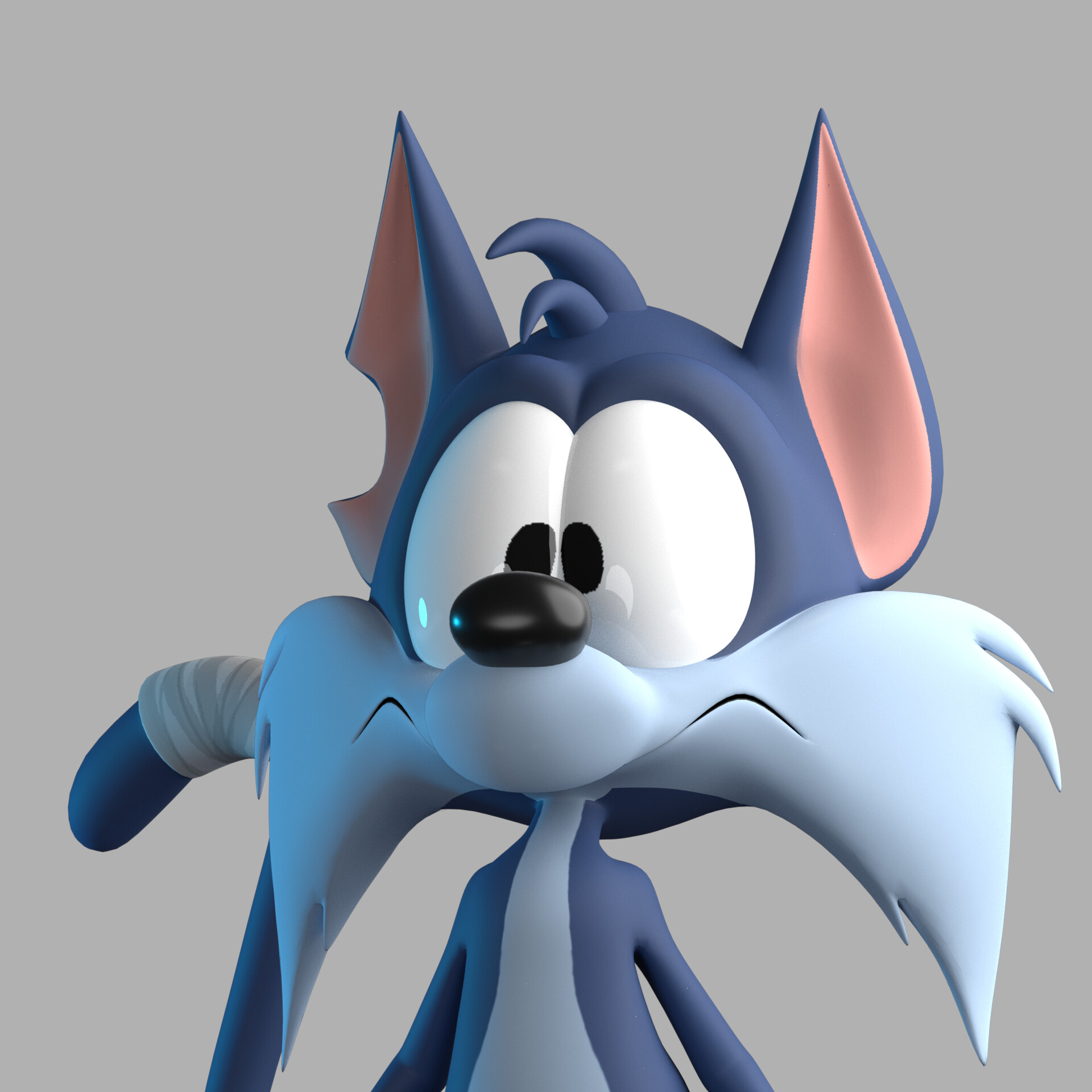 ArtStation - FURBALL - TINY TOON ADVENTURES