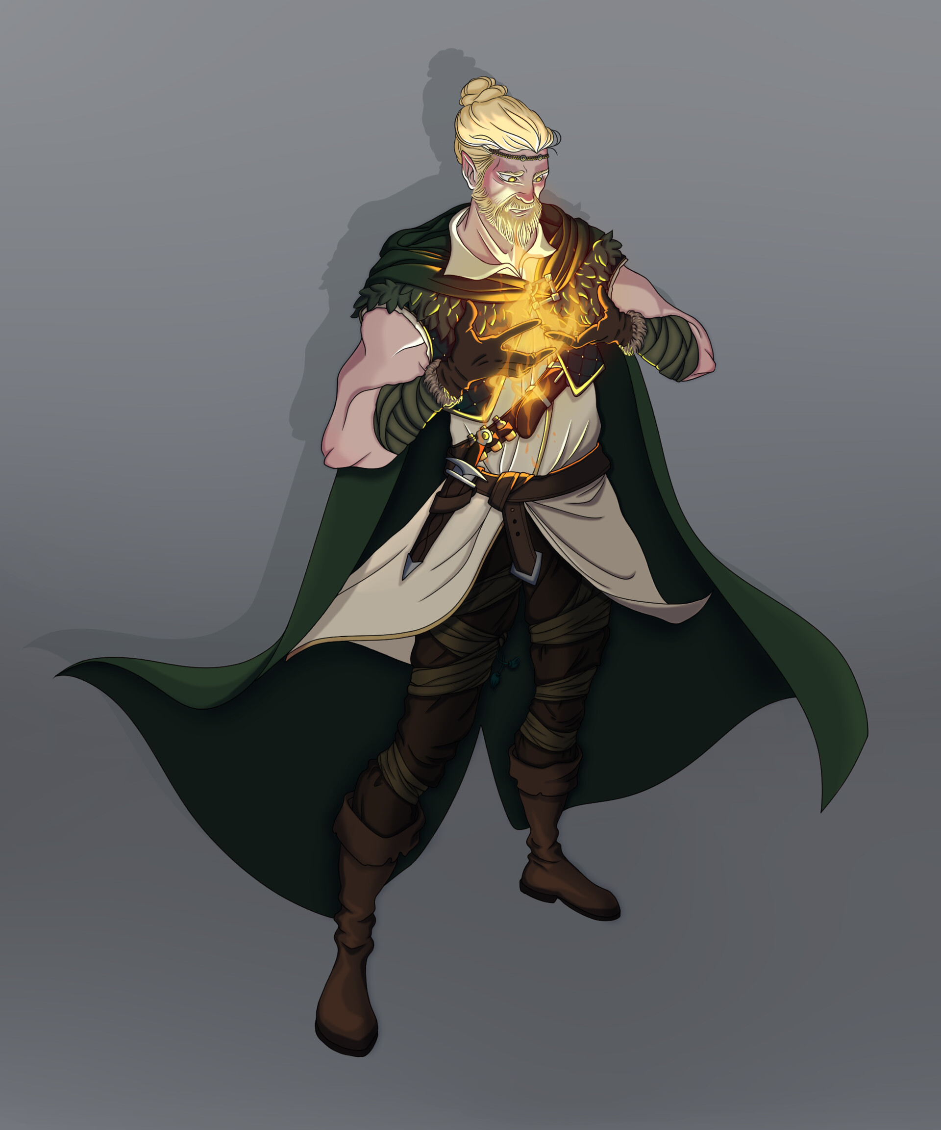ArtStation - Damir. A good quarter elf boy who can't control his magic.
