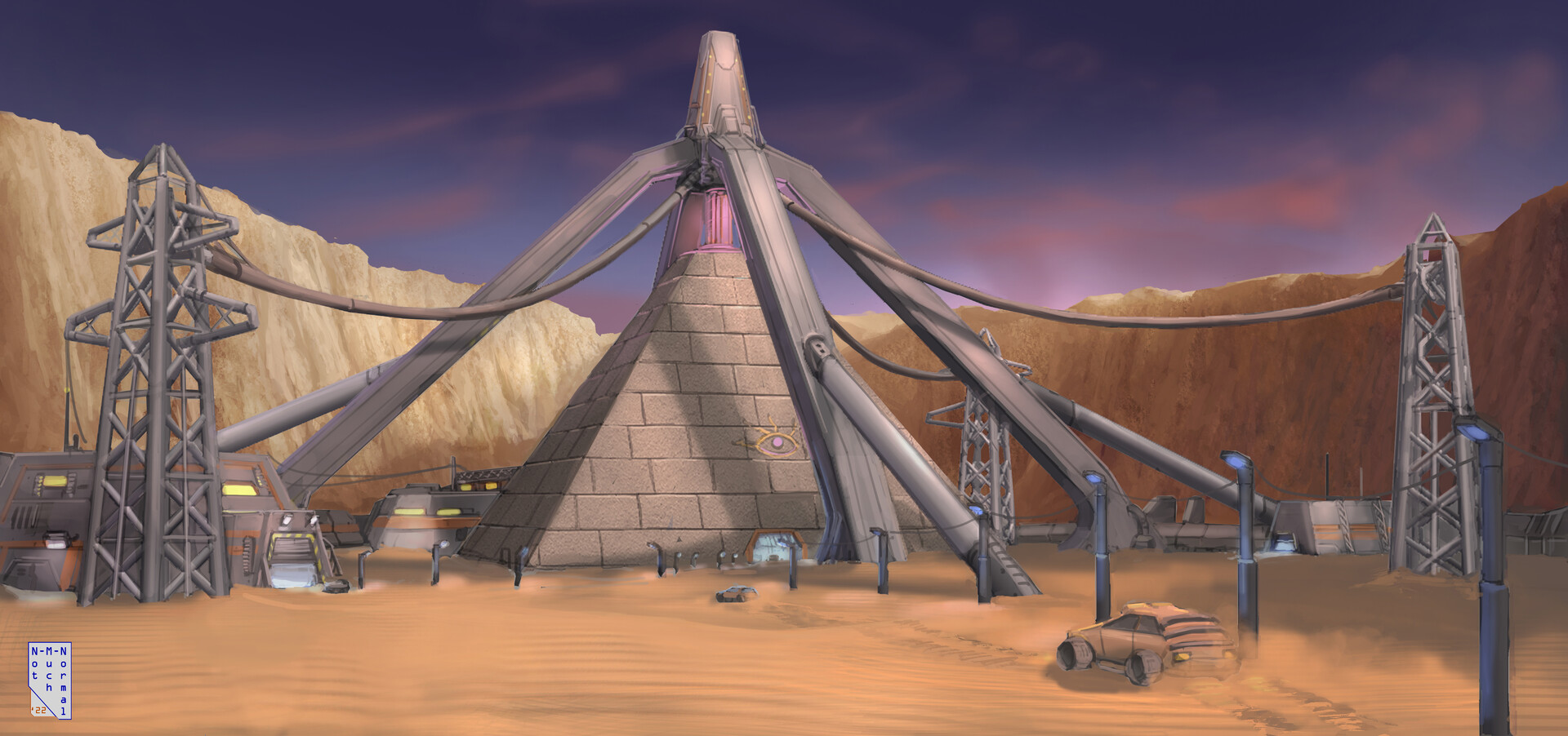 ArtStation - Environment Design - Pyramid Power Plant