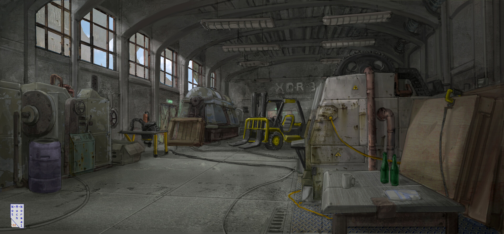 ArtStation - Environment Design - Disused Warehouse