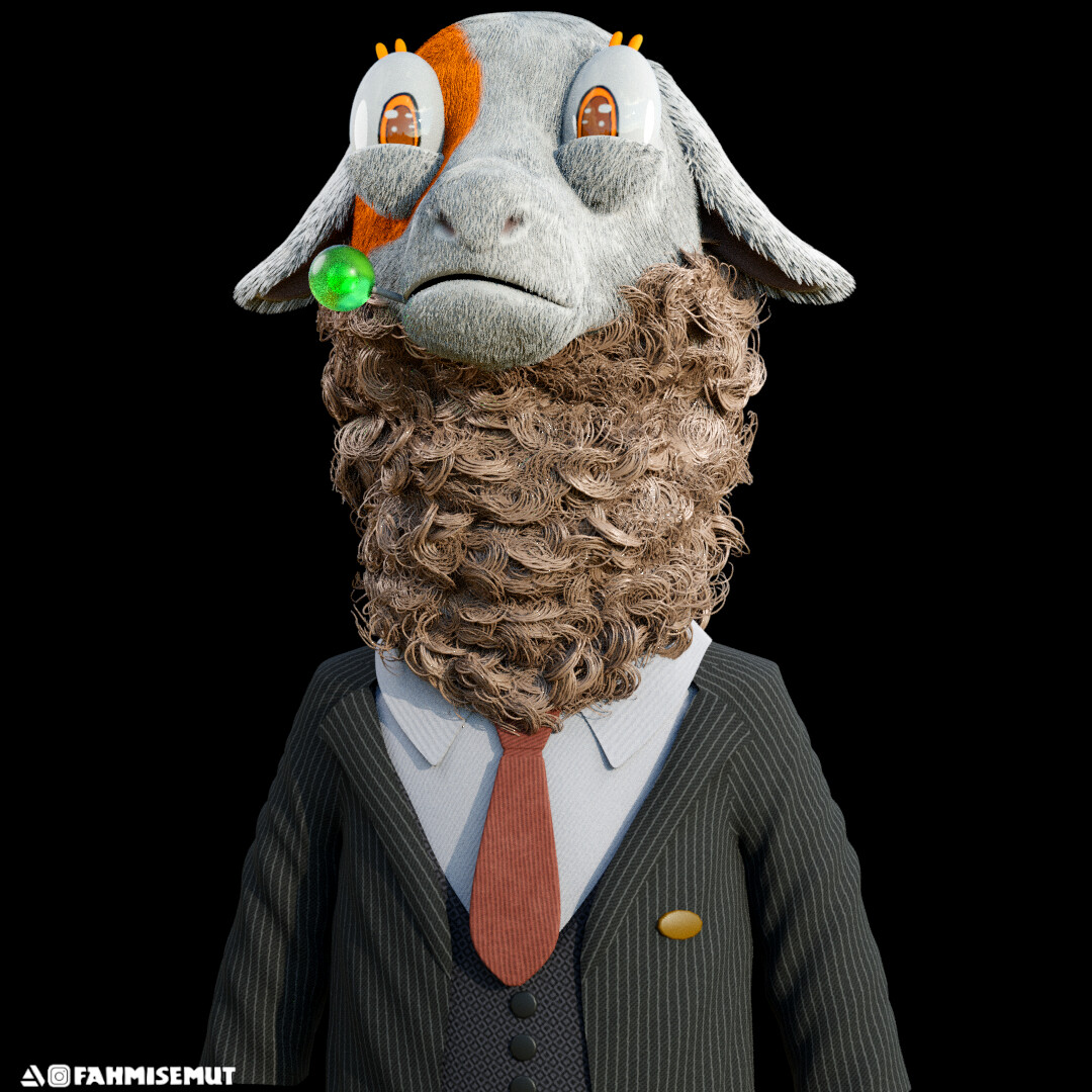 ArtStation - cartoon goat