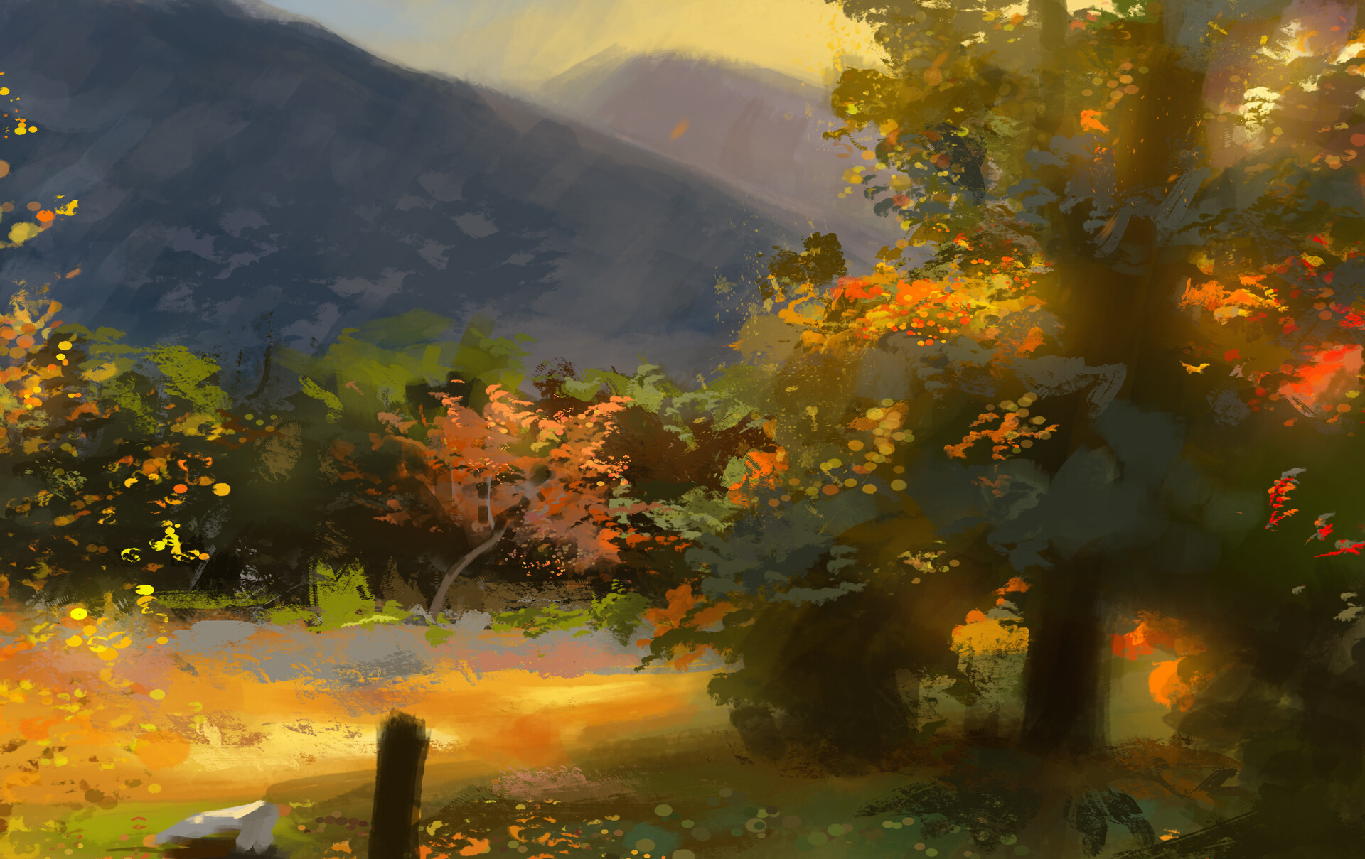 Justin Usher - Digital Plein Air Studies, 2022, pt. 1