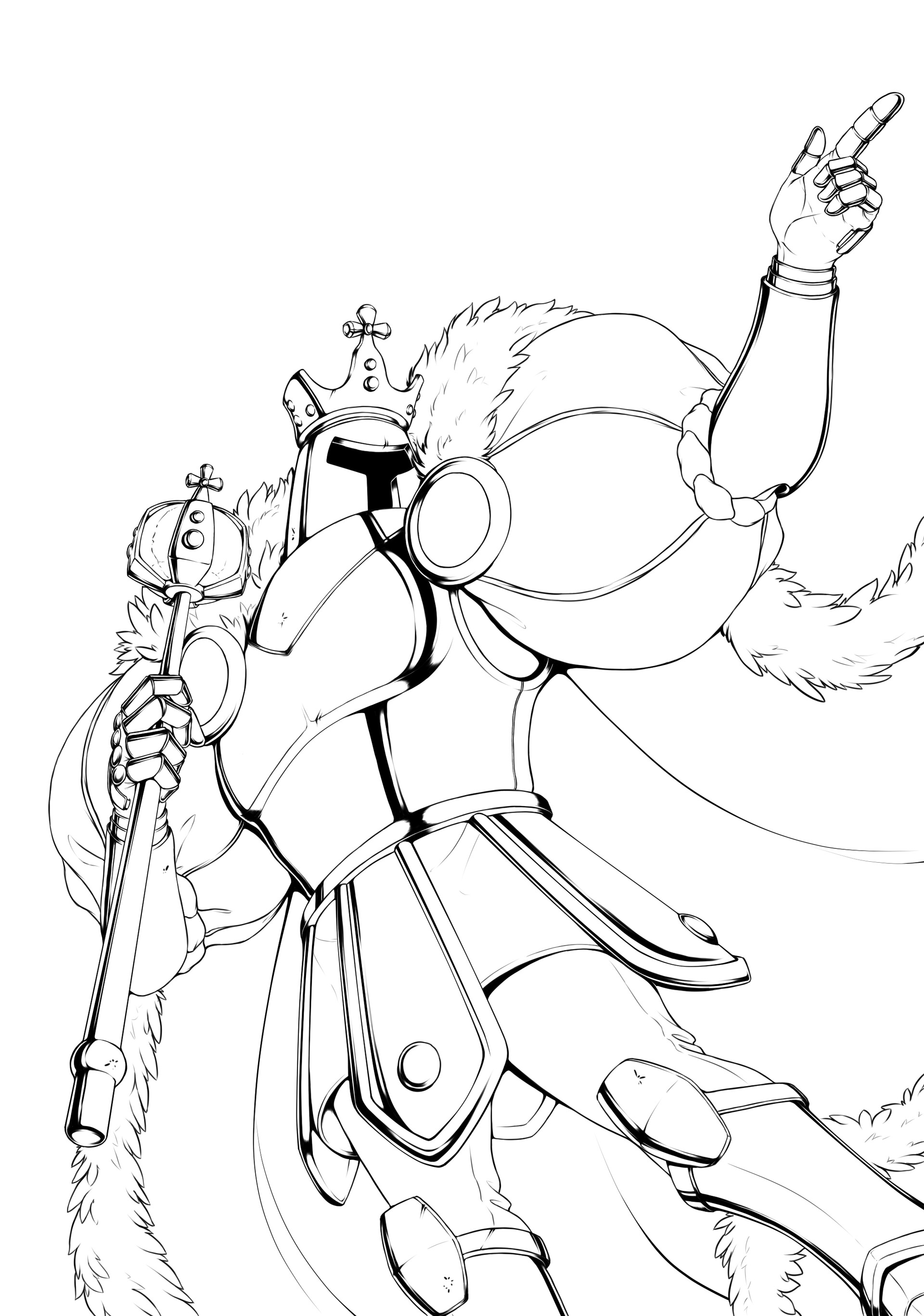 shovel knight coloring pages