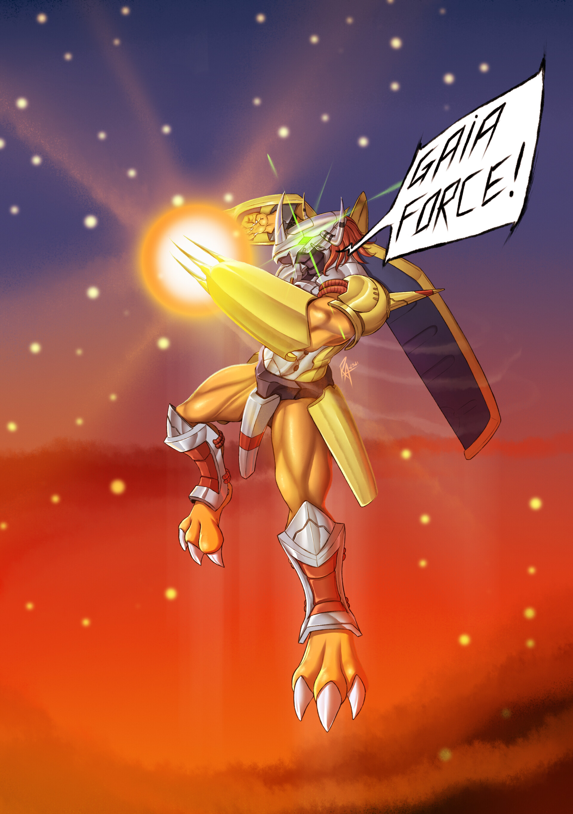 Wargreymon Terra Force Digimon Adventure 2020 Turns WarGreymon's Gaia