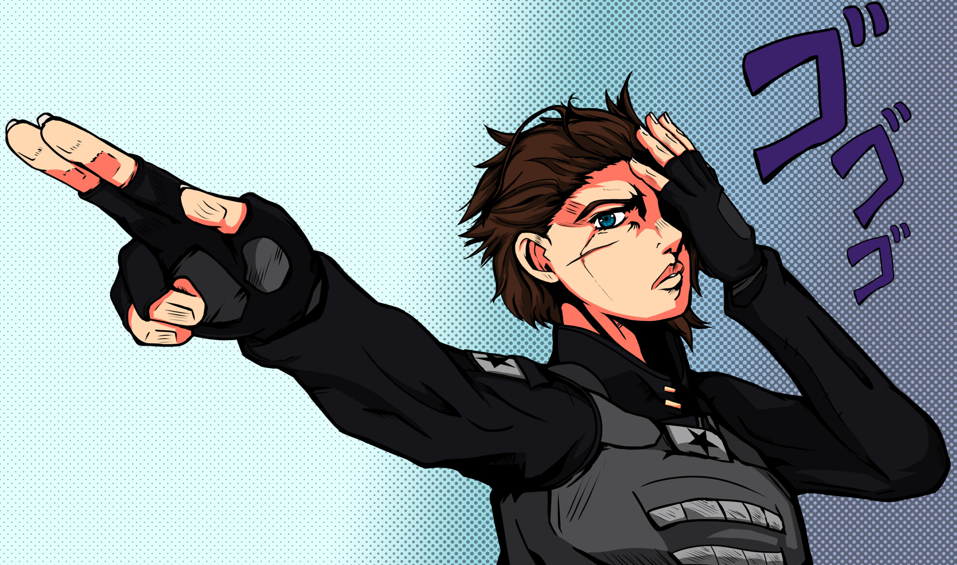 ArtStation - Jojo art style attempt