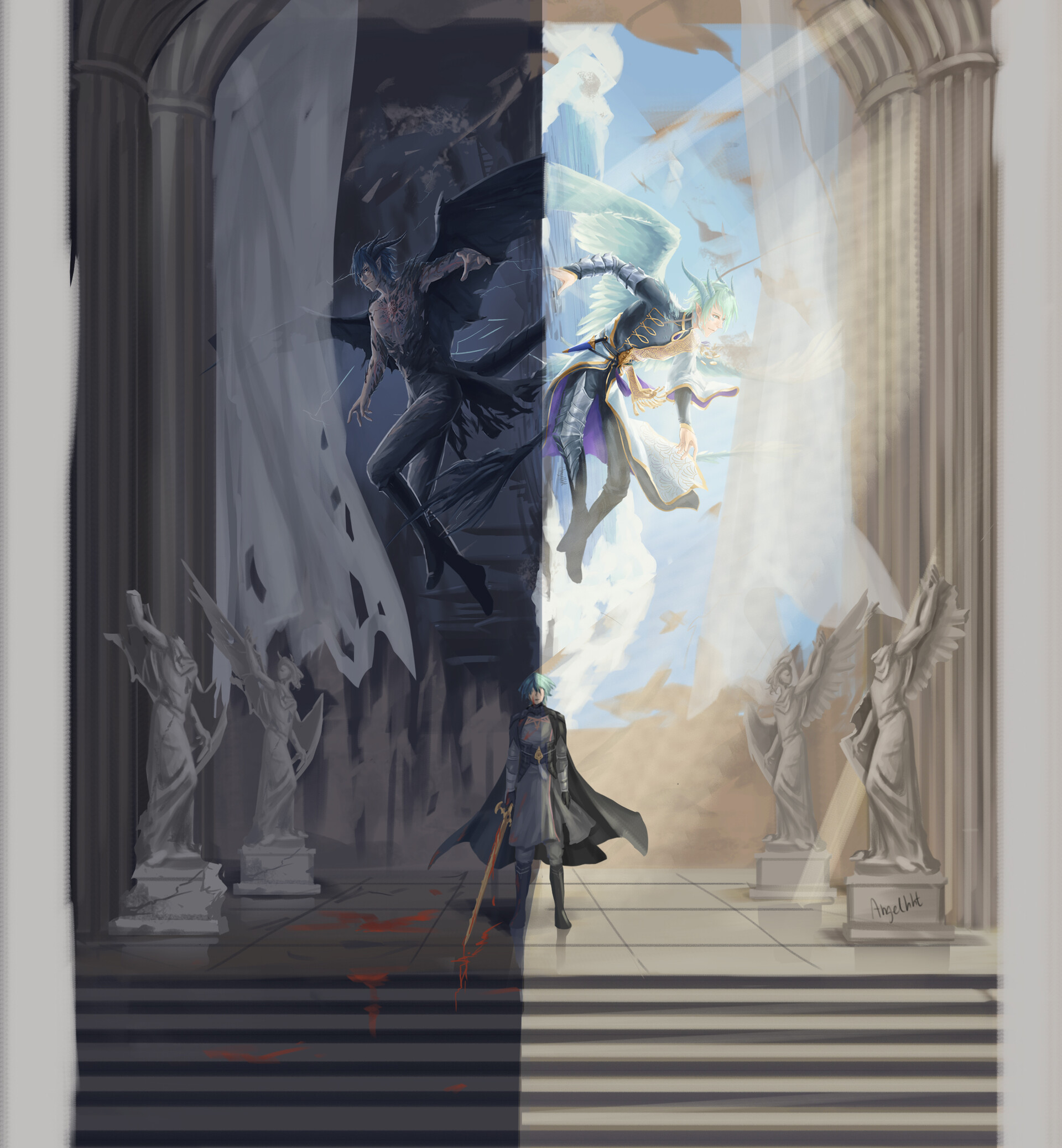 ArtStation - Light and Dark, Yin and Yang