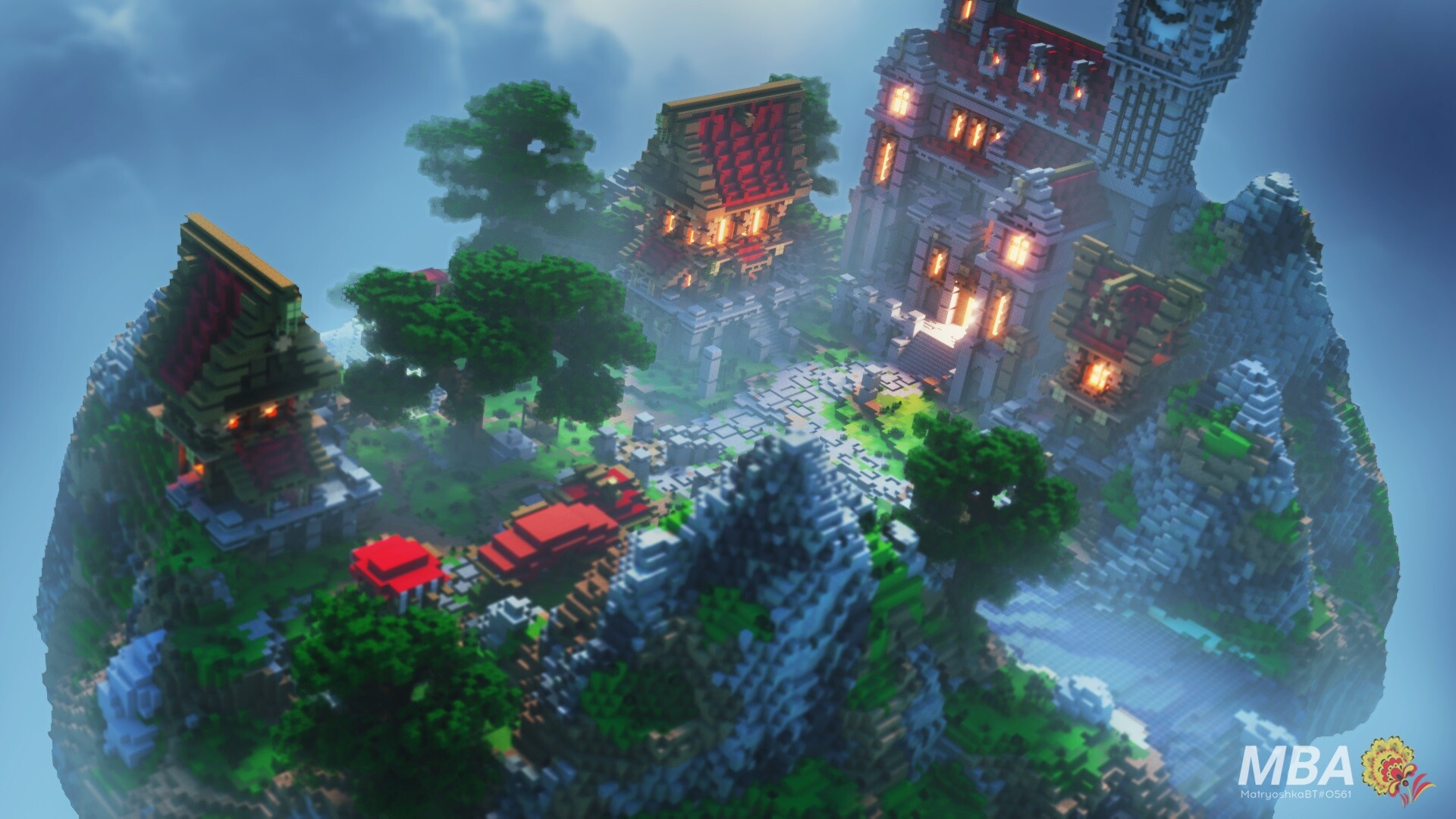 ArtStation - OldCity map in Minecraft