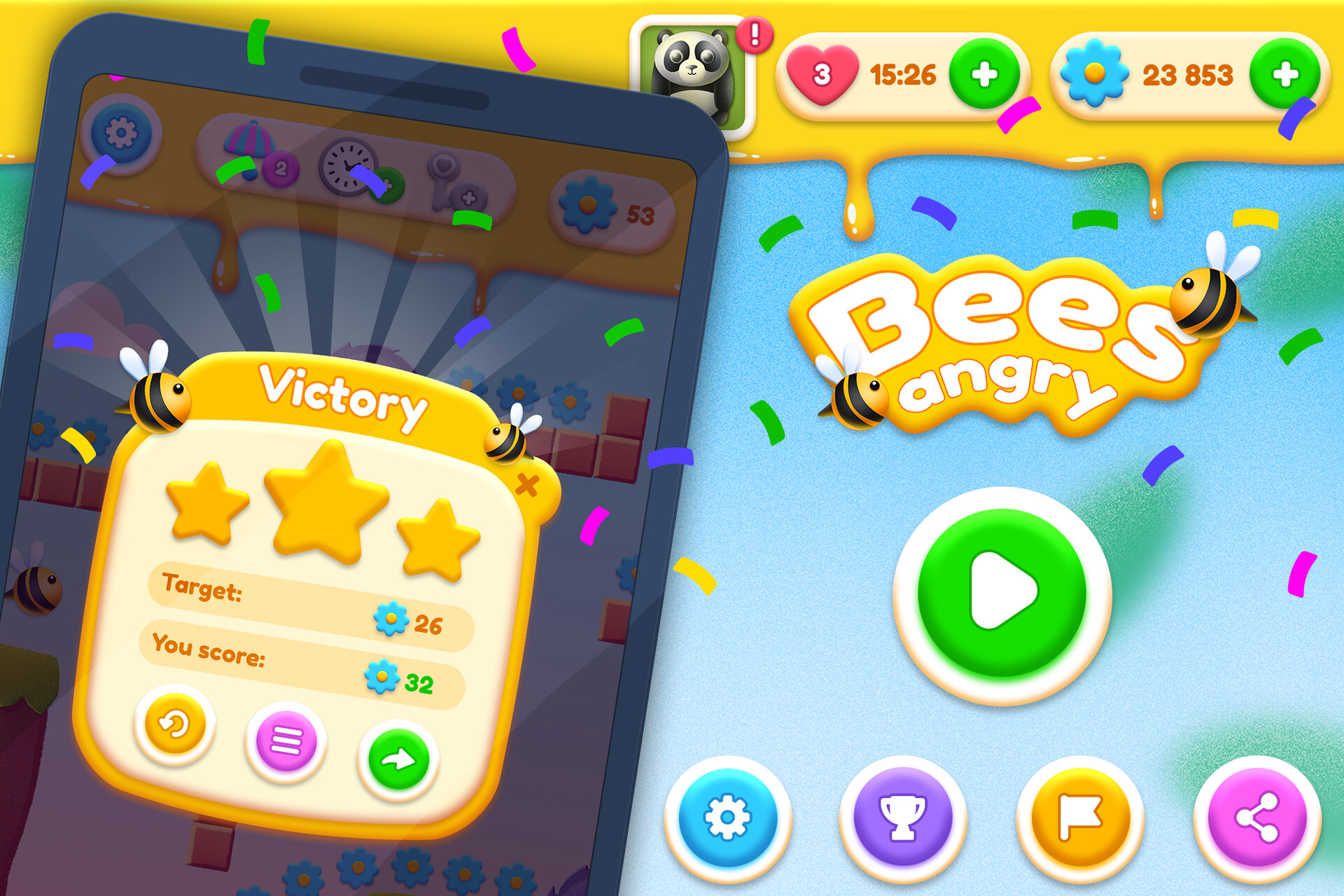 ArtStation - Bees GUI pack