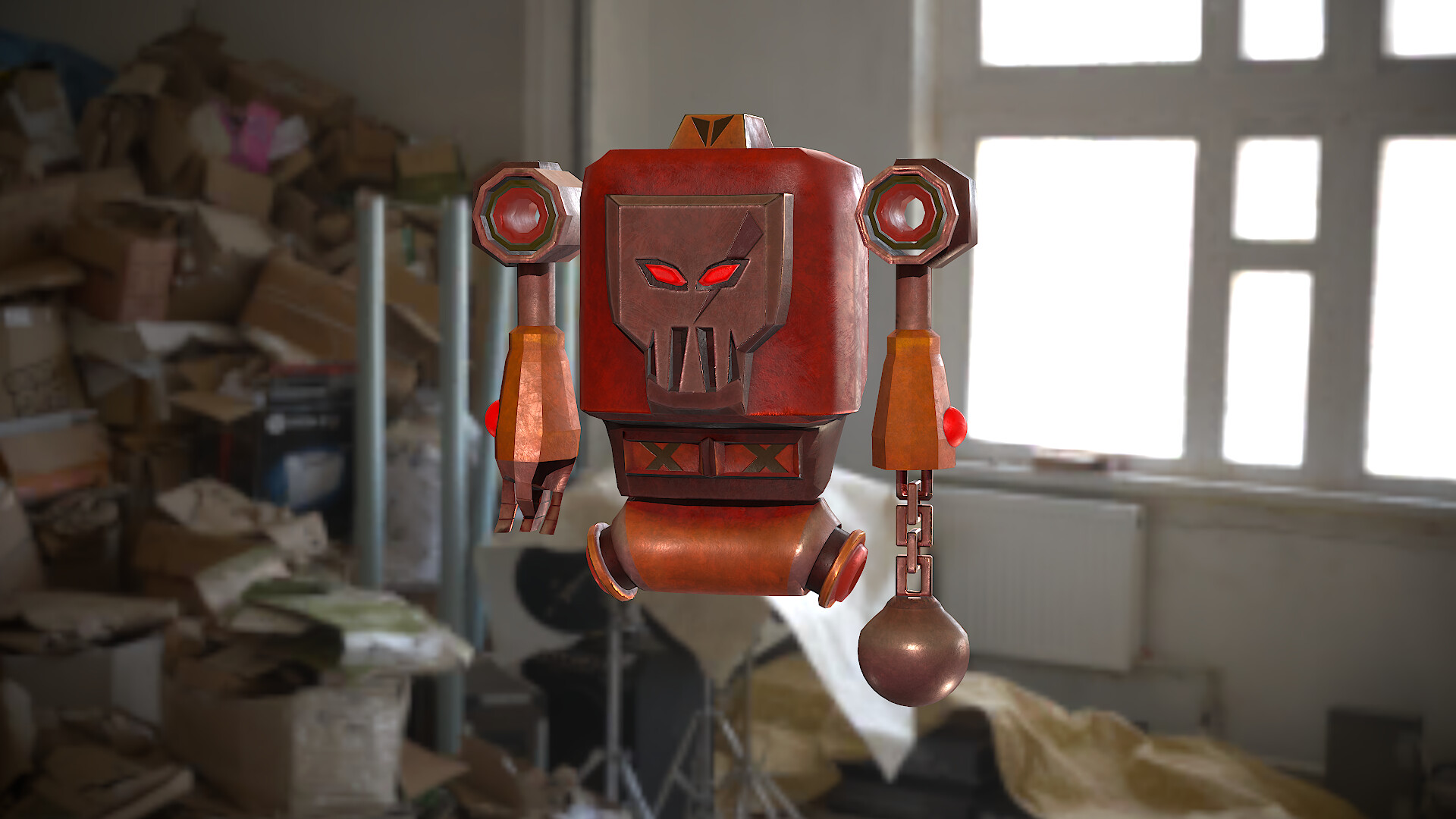 ArtStation - Robot design from concept , modelling ,rigging , animation ...