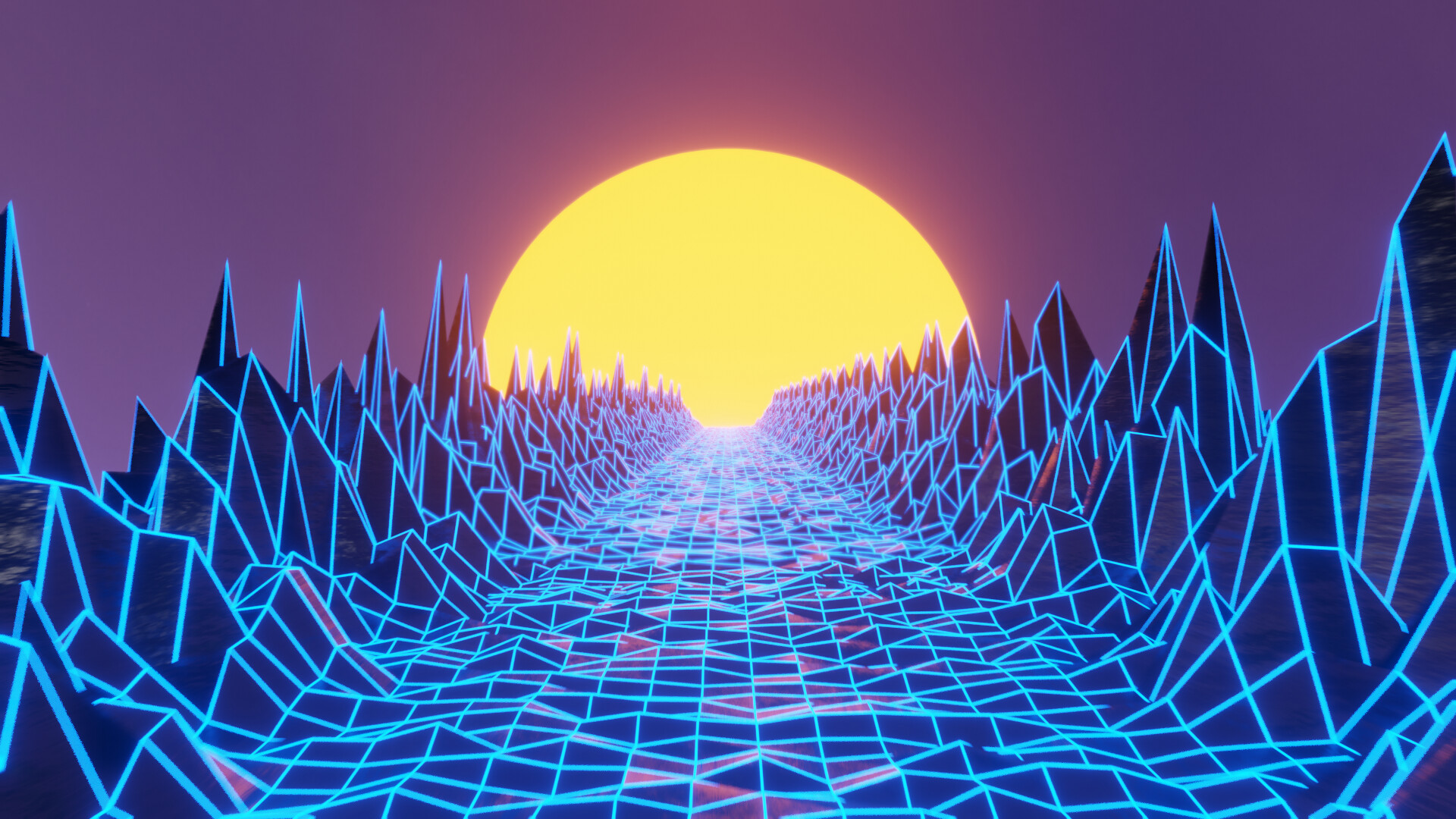 ArtStation - Retro 3D Landscape