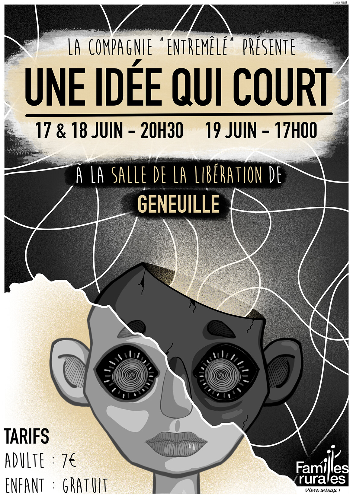 ArtStation - "Une idée qui court" Affiche