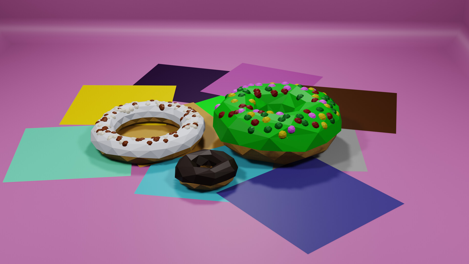 Blender Severo - Low Poly Donut