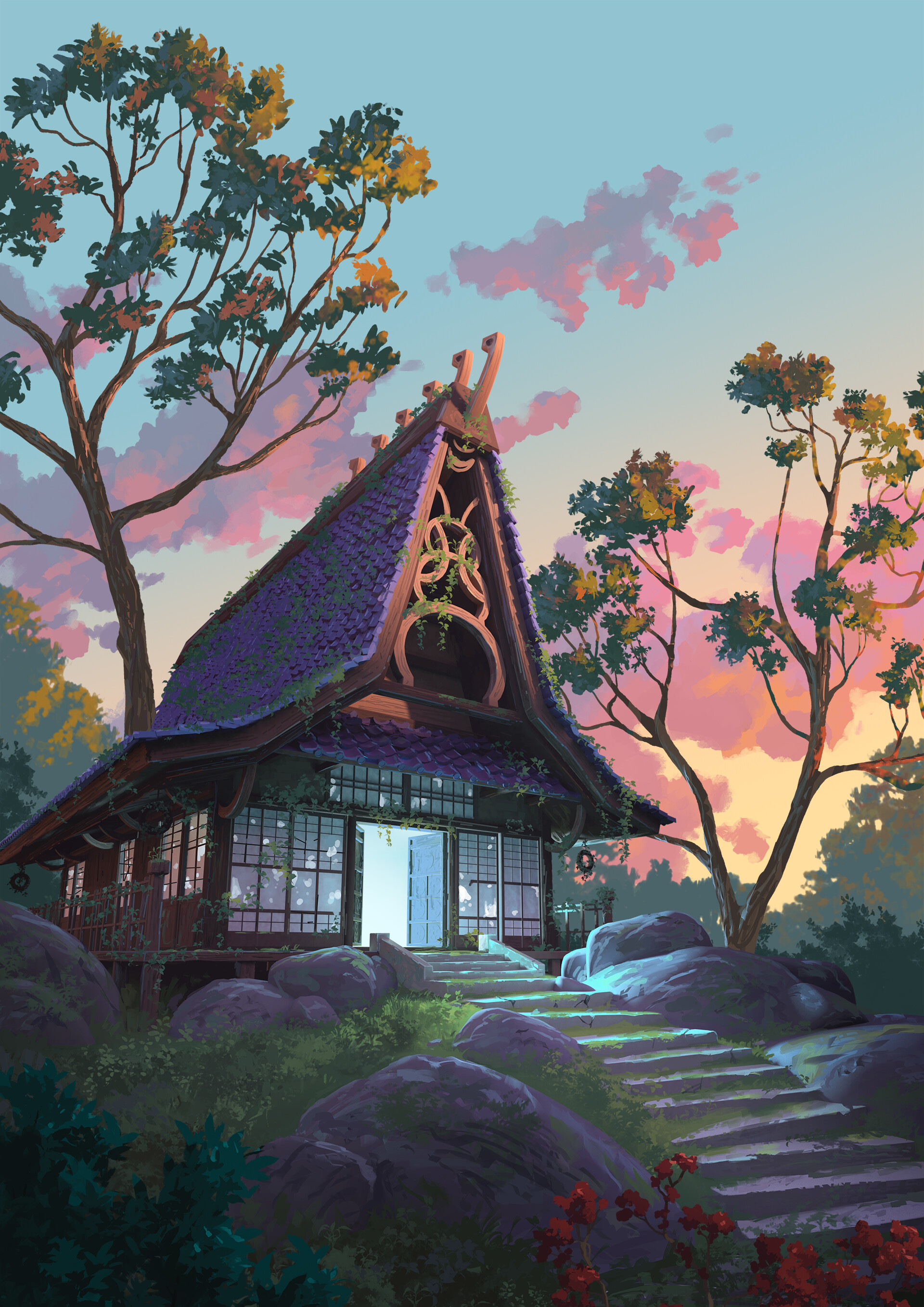 ArtStation - Danghost - The Haunted temple