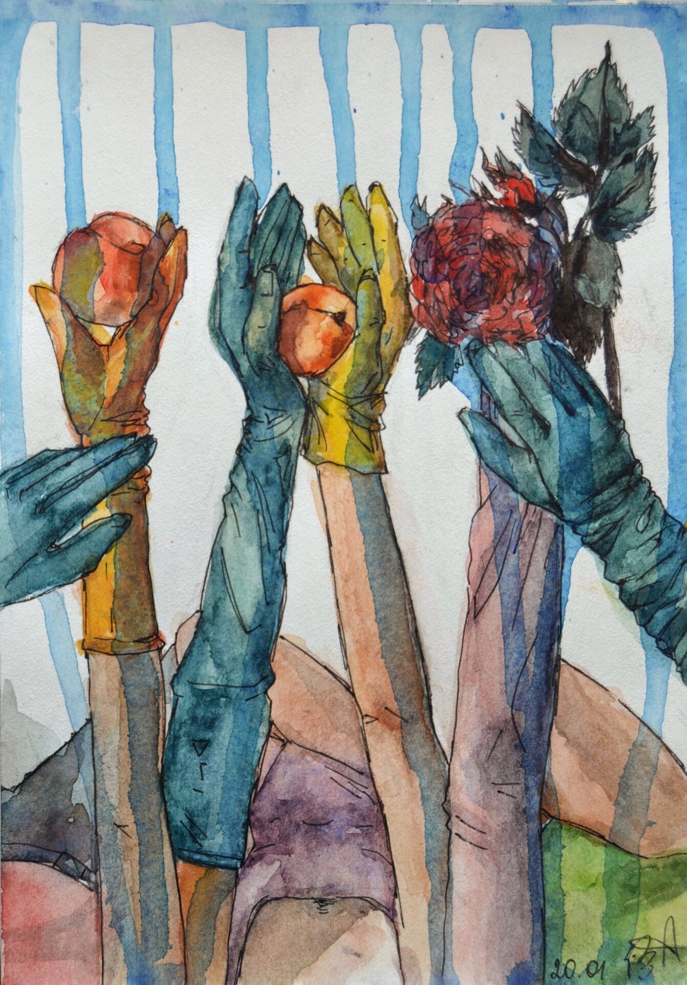 ArtStation - Watercolor hands