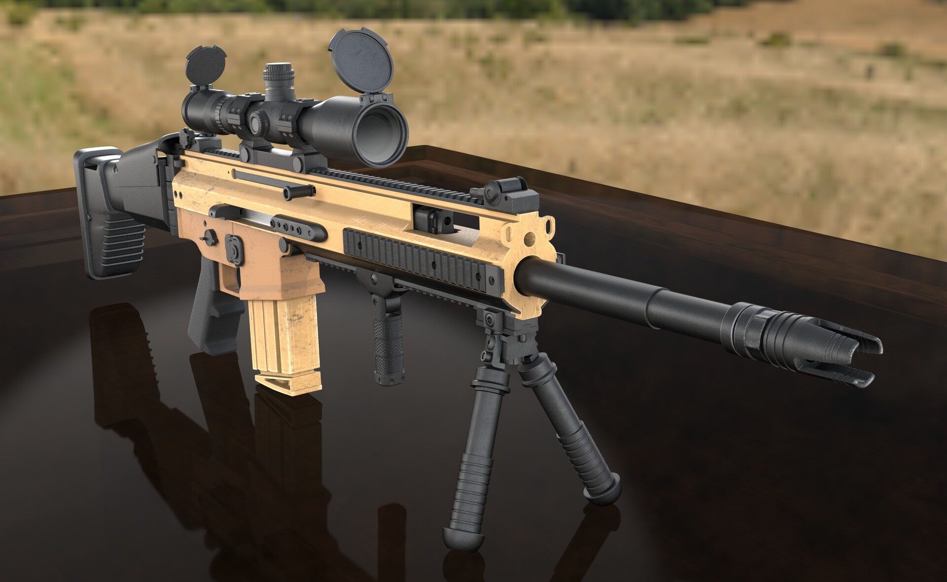 ArtStation - ASSAULT RIFLE FN SCAR 20S
