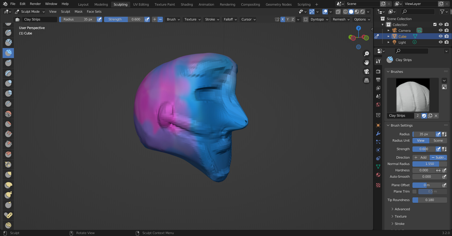 ArtStation - Blender face color